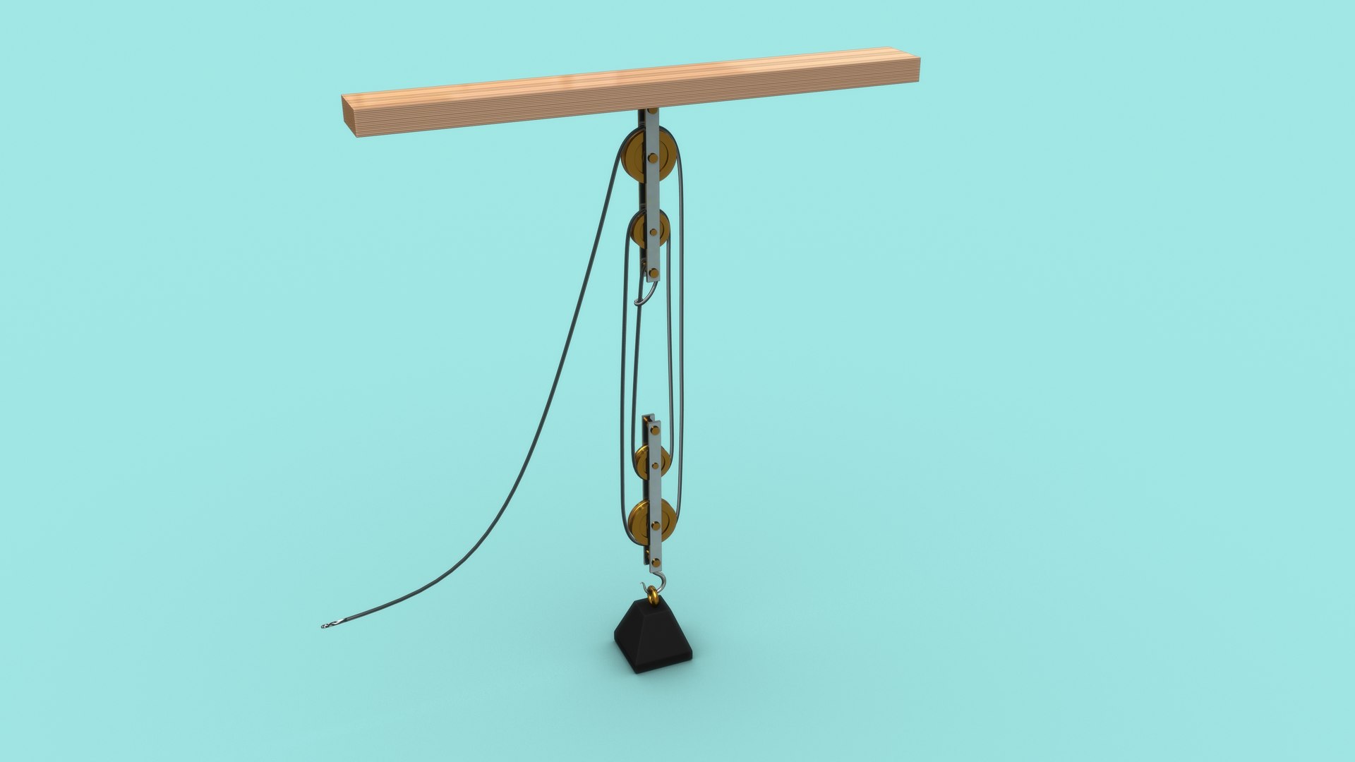 3D Model Block And Tackle System - TurboSquid 2185710