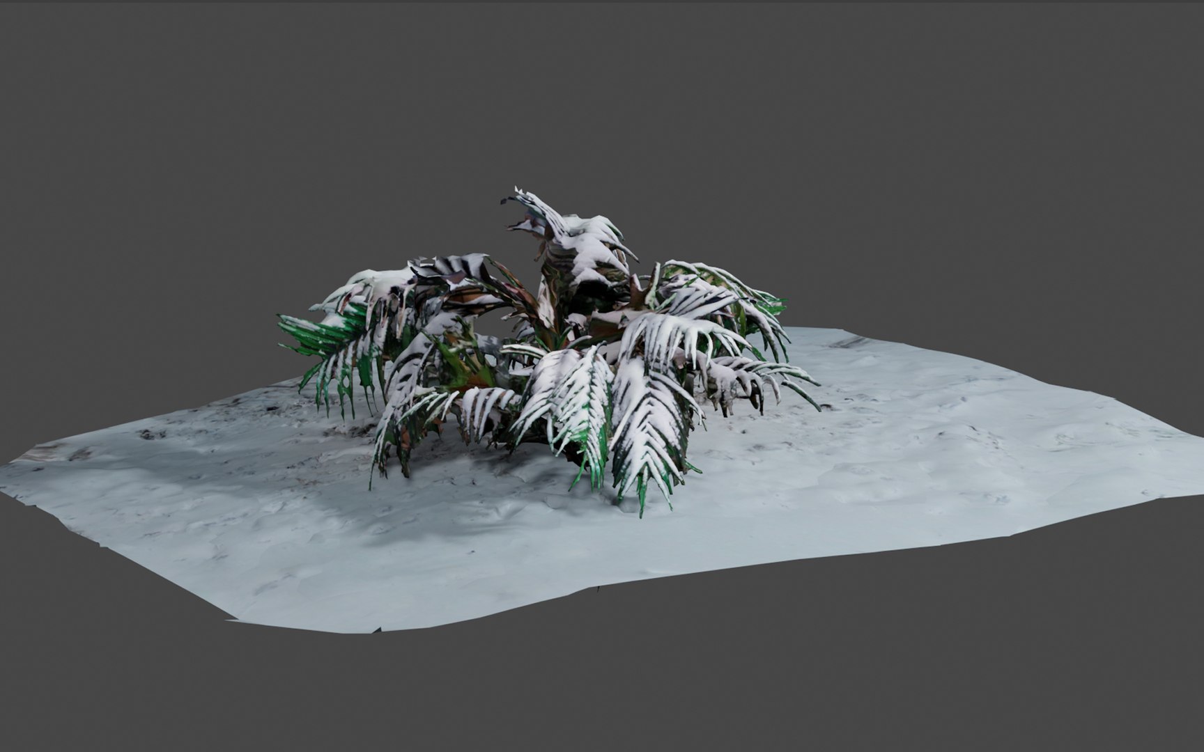 WINTER SNOW ICY BUSH 3D - TurboSquid 1994390