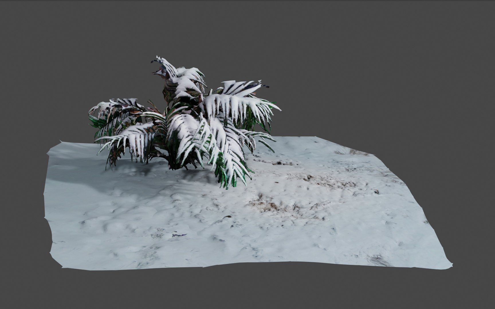 WINTER SNOW ICY BUSH 3D - TurboSquid 1994390