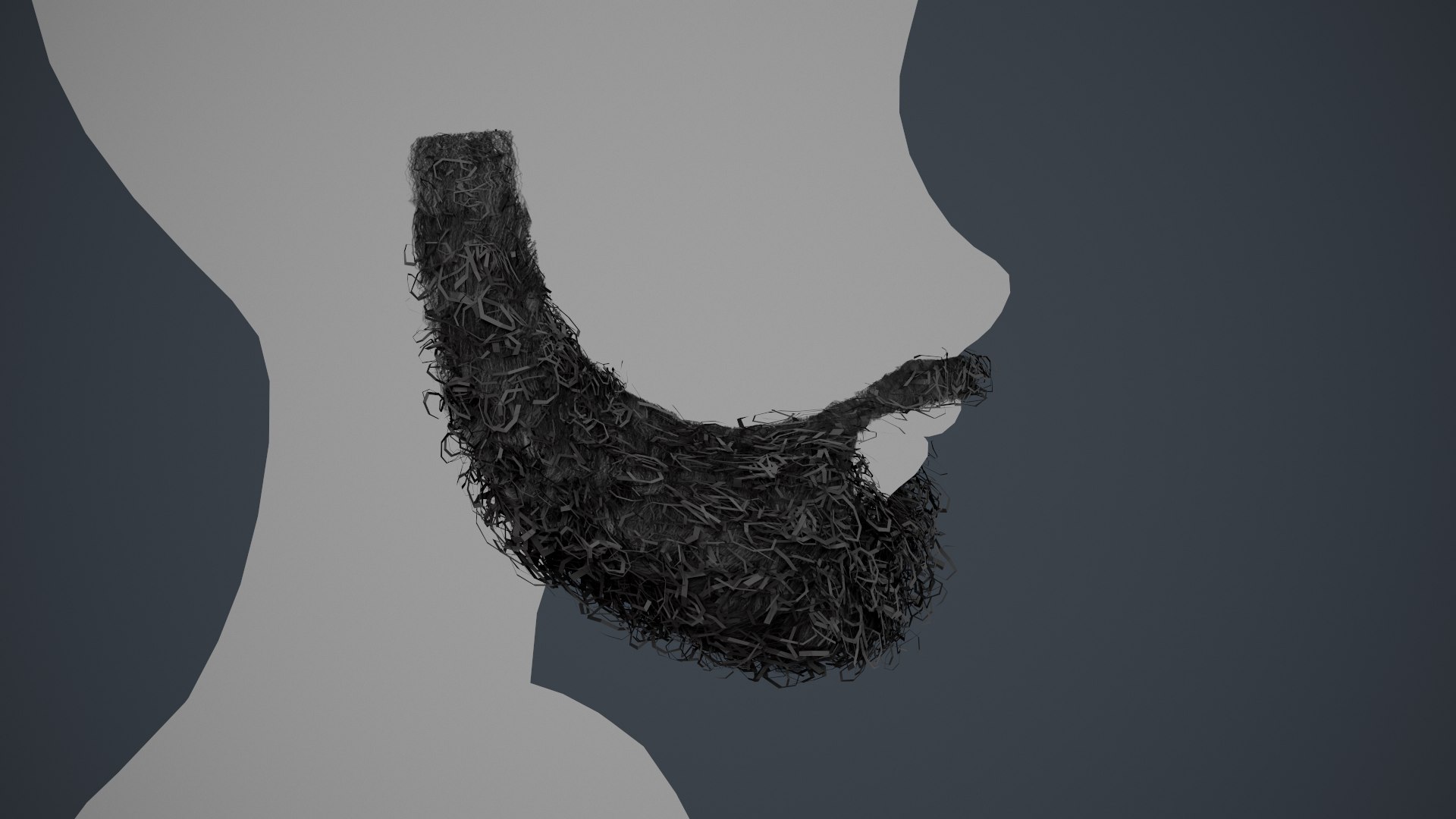 3D Facial Hair Cards Style 7 - Full Curly Beard Model - TurboSquid 1985517