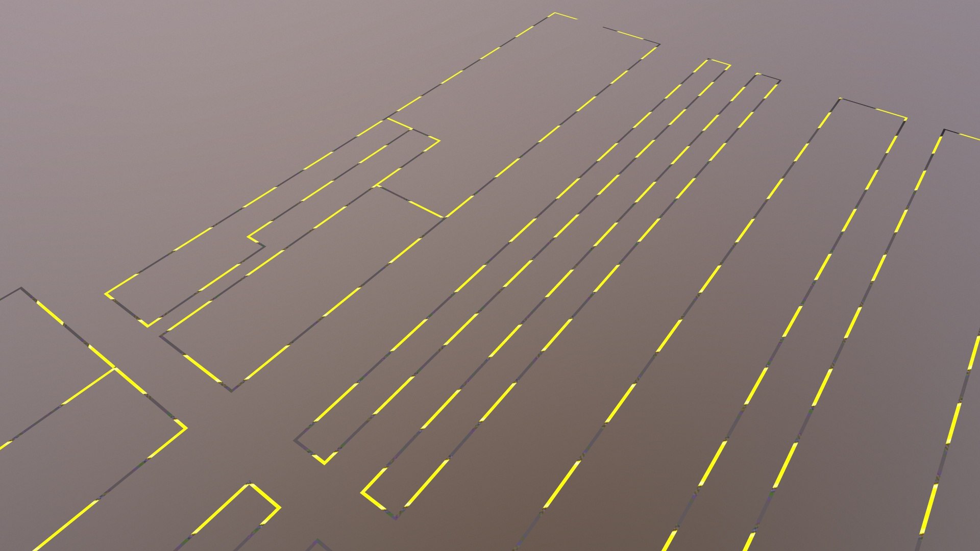 Yellow Floor Strips Marking 3D Model - TurboSquid 2290846