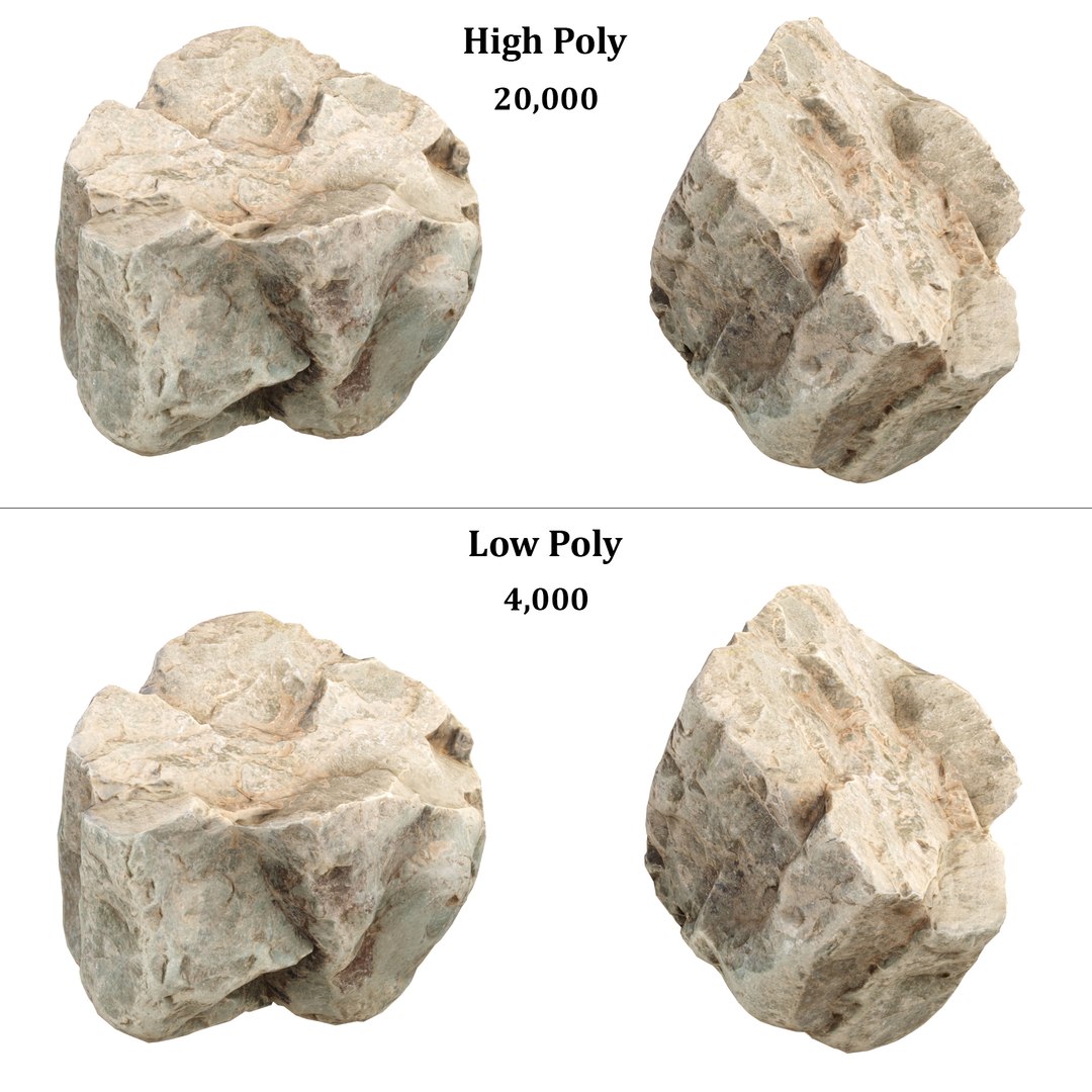 3D Scanned Stone Rubble Debris Collection Vol 03 3D Model - TurboSquid ...