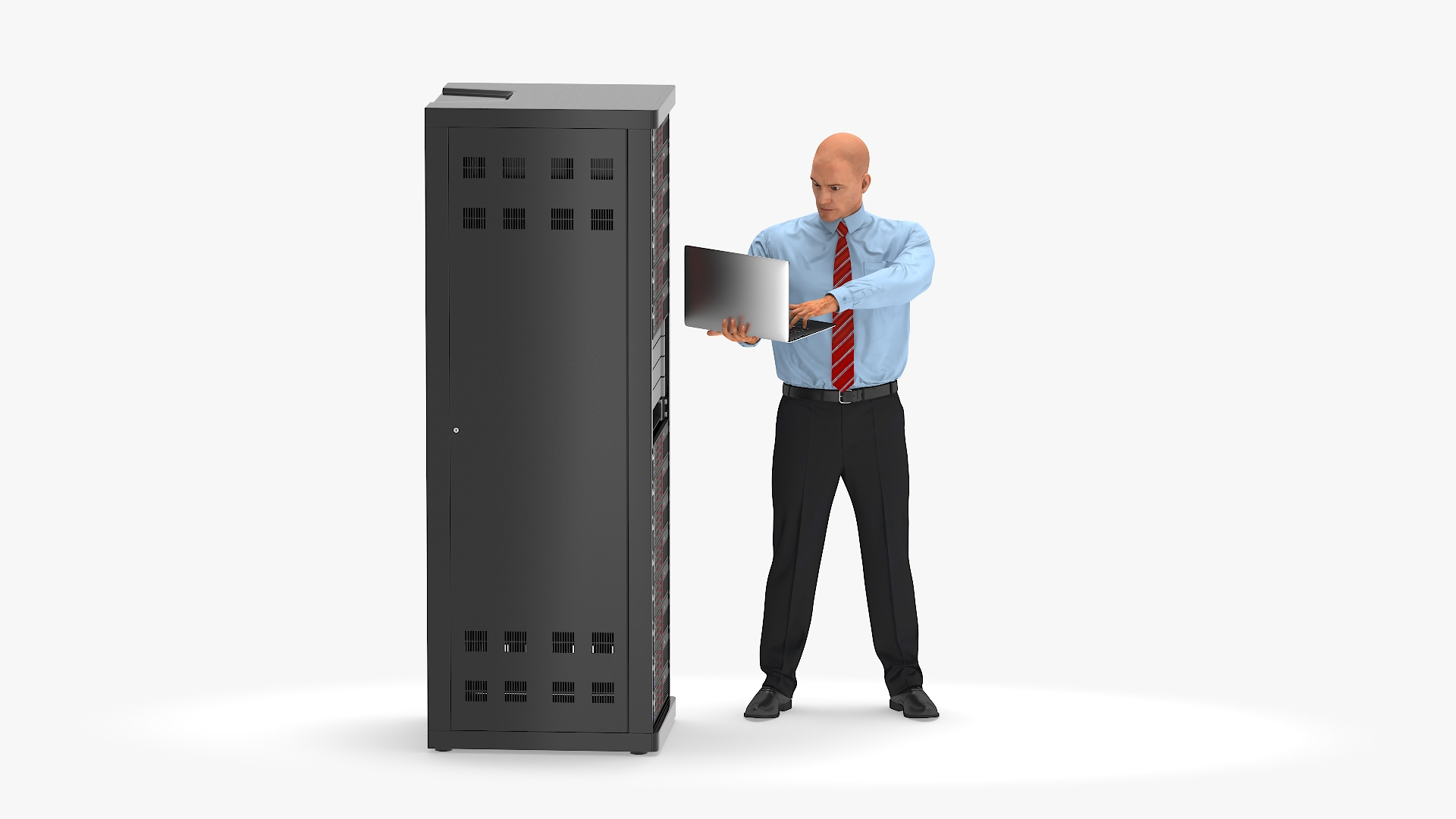 3D Server Rack With System Administrator - TurboSquid 2328254