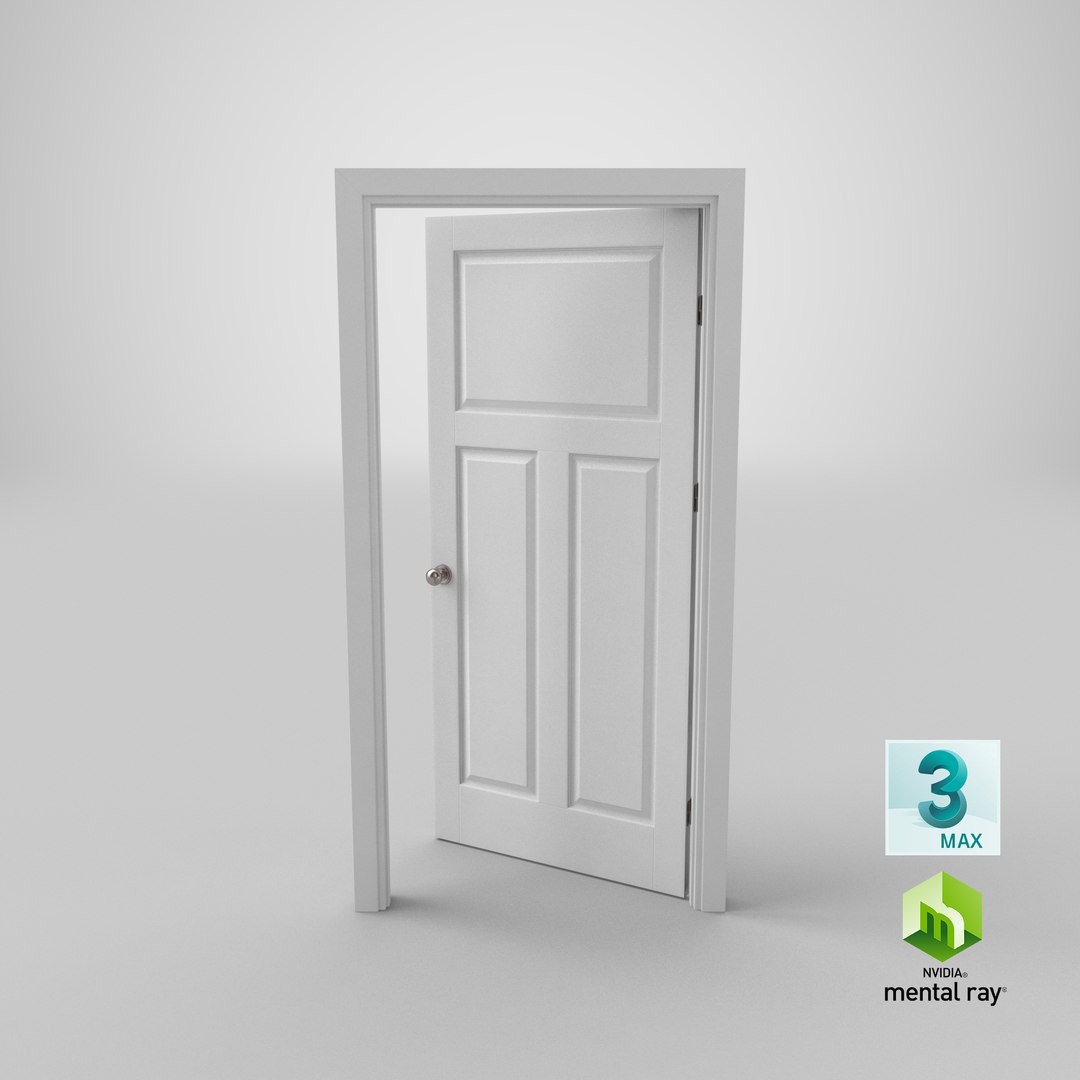 3D Model Interior-doors---door-2-ajar - TurboSquid 1233897