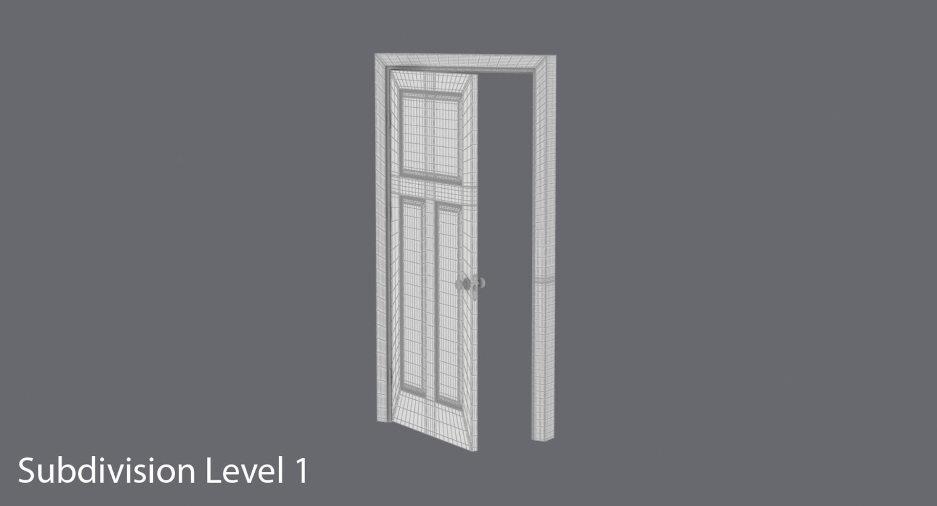 3D Model Interior-doors---door-2-ajar - TurboSquid 1233897