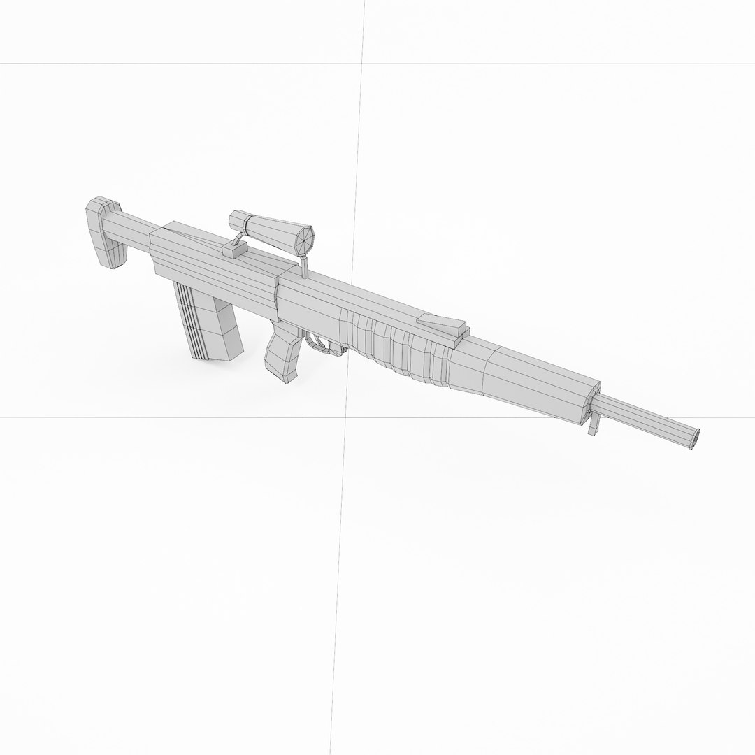Assault Rifle Lowpoly 3dmodel 3D Model - TurboSquid 1992782