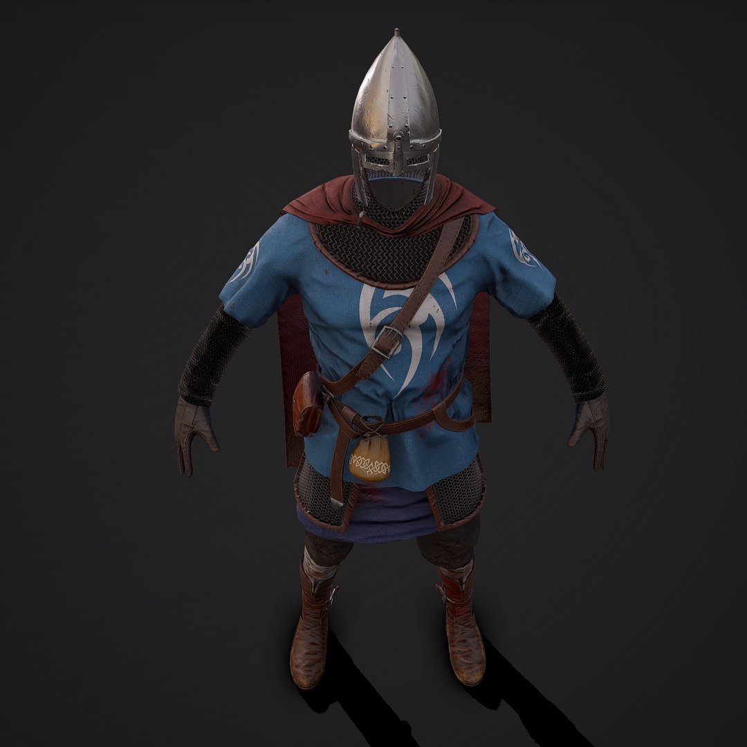 3D medieval guard clothing - TurboSquid 1623172