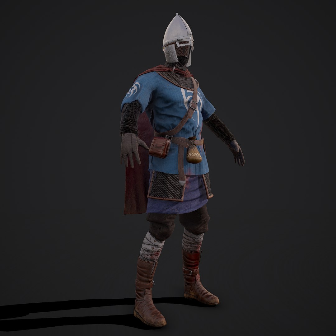 3D medieval guard clothing - TurboSquid 1623172