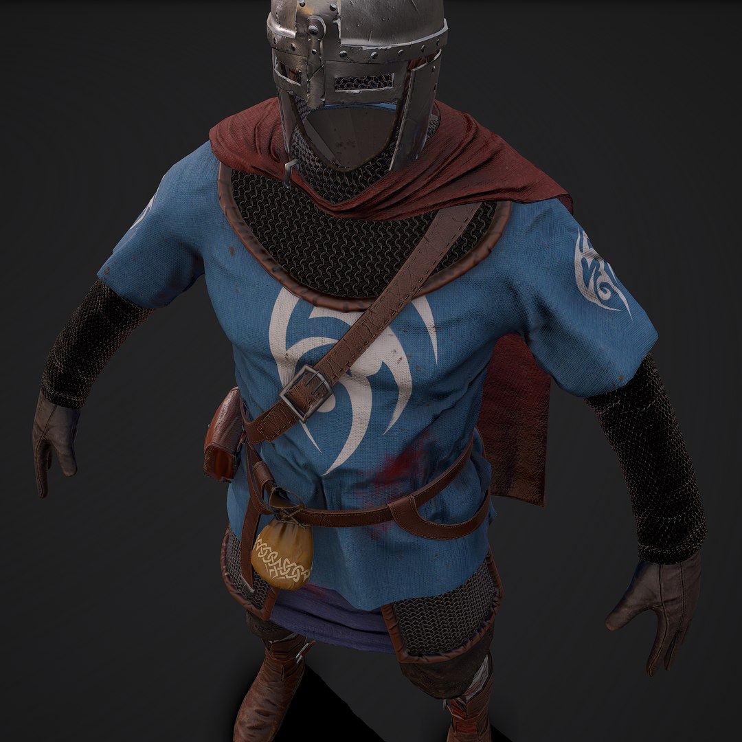 3D medieval guard clothing - TurboSquid 1623172