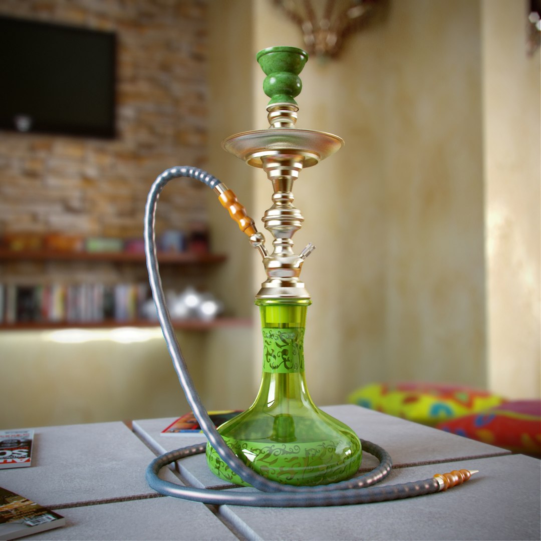 free basic hookah 3d model