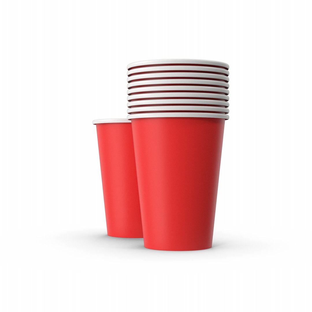 Stack Of Cups Model - TurboSquid 1892648