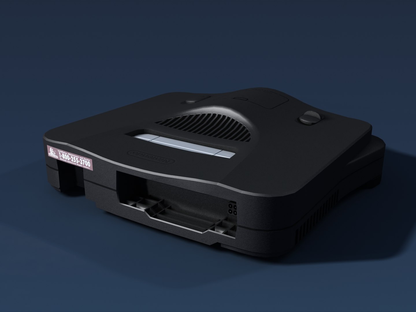 3d Nintendo 64 Video Console Model