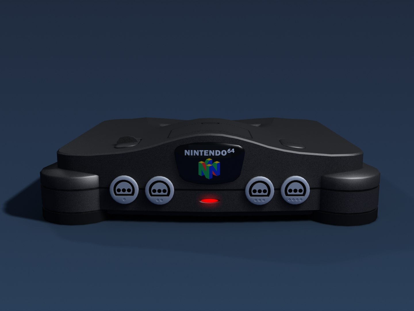3d Nintendo 64 Video Console Model