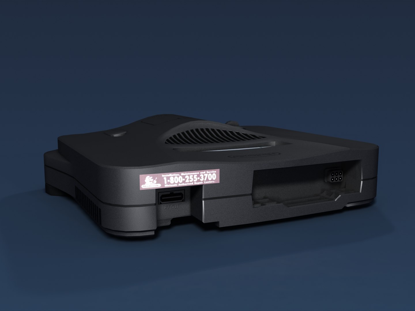 3d Nintendo 64 Video Console Model