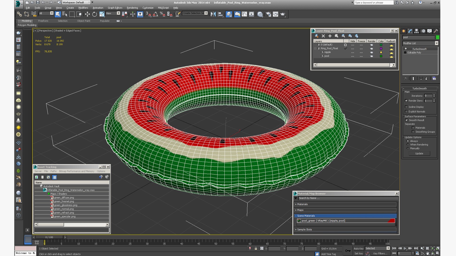 Inflatable Pool Ring Water 3D Model - TurboSquid 1485107
