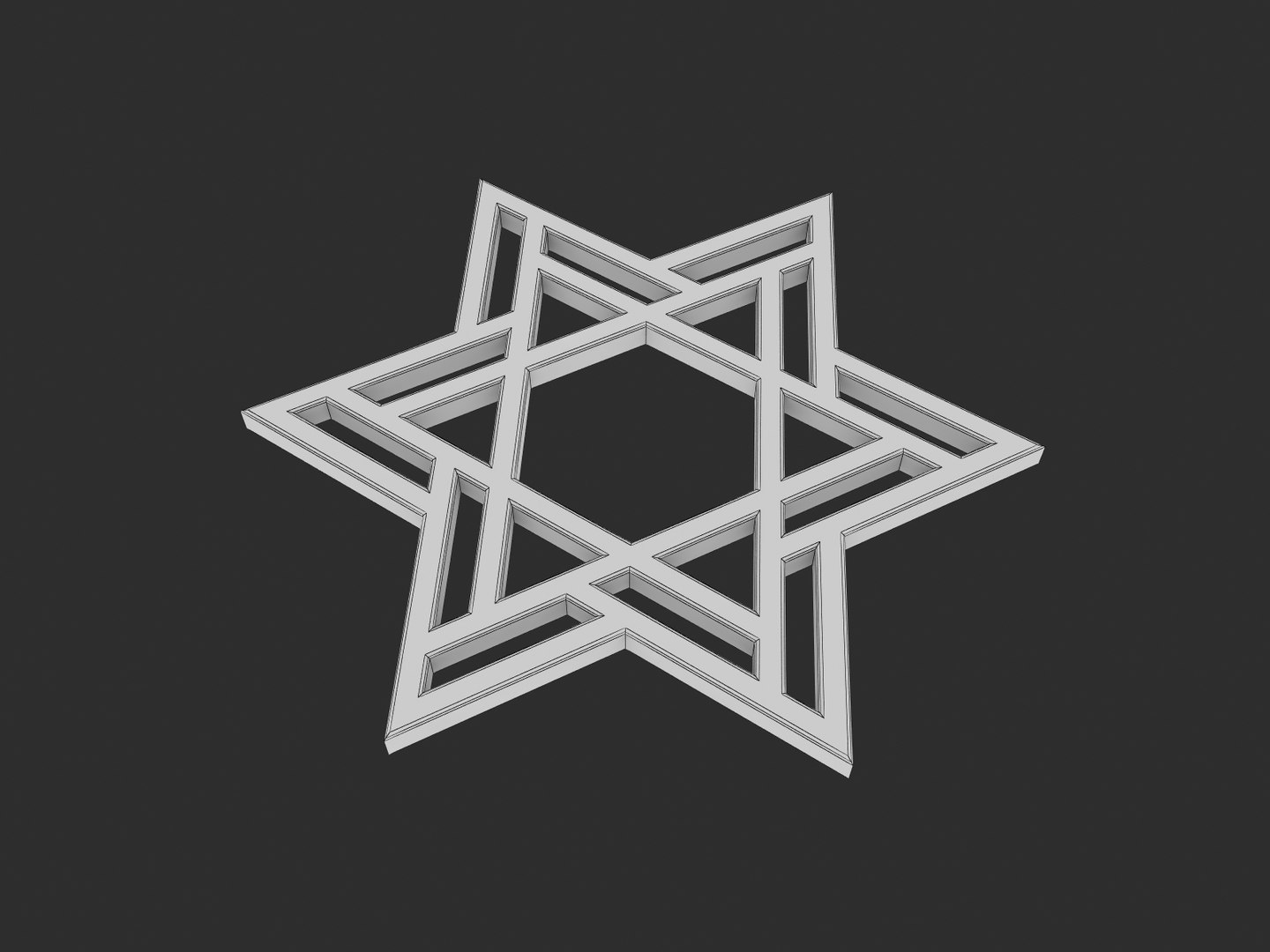 3D star david - TurboSquid 1416361