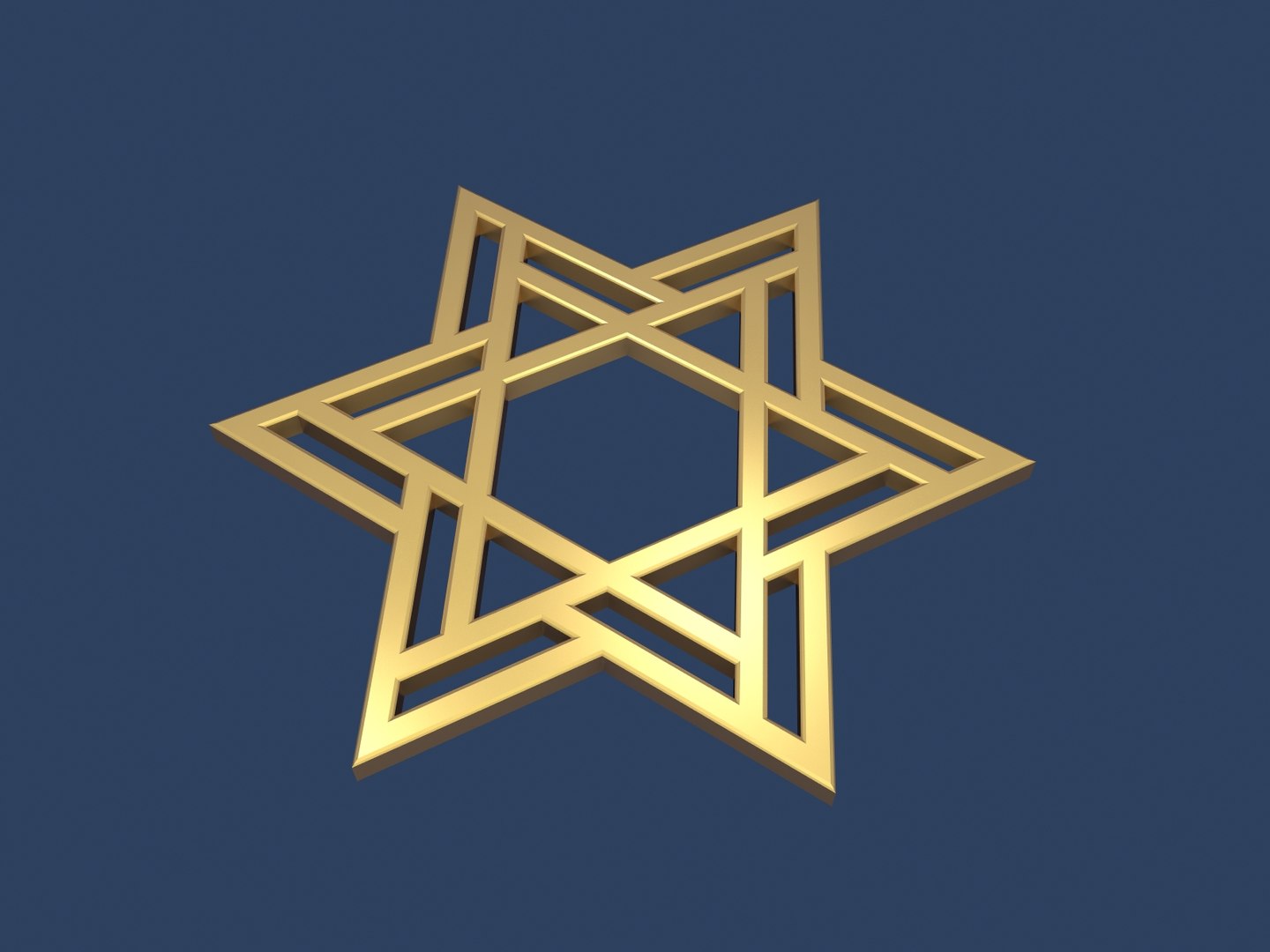 3D star david - TurboSquid 1416361