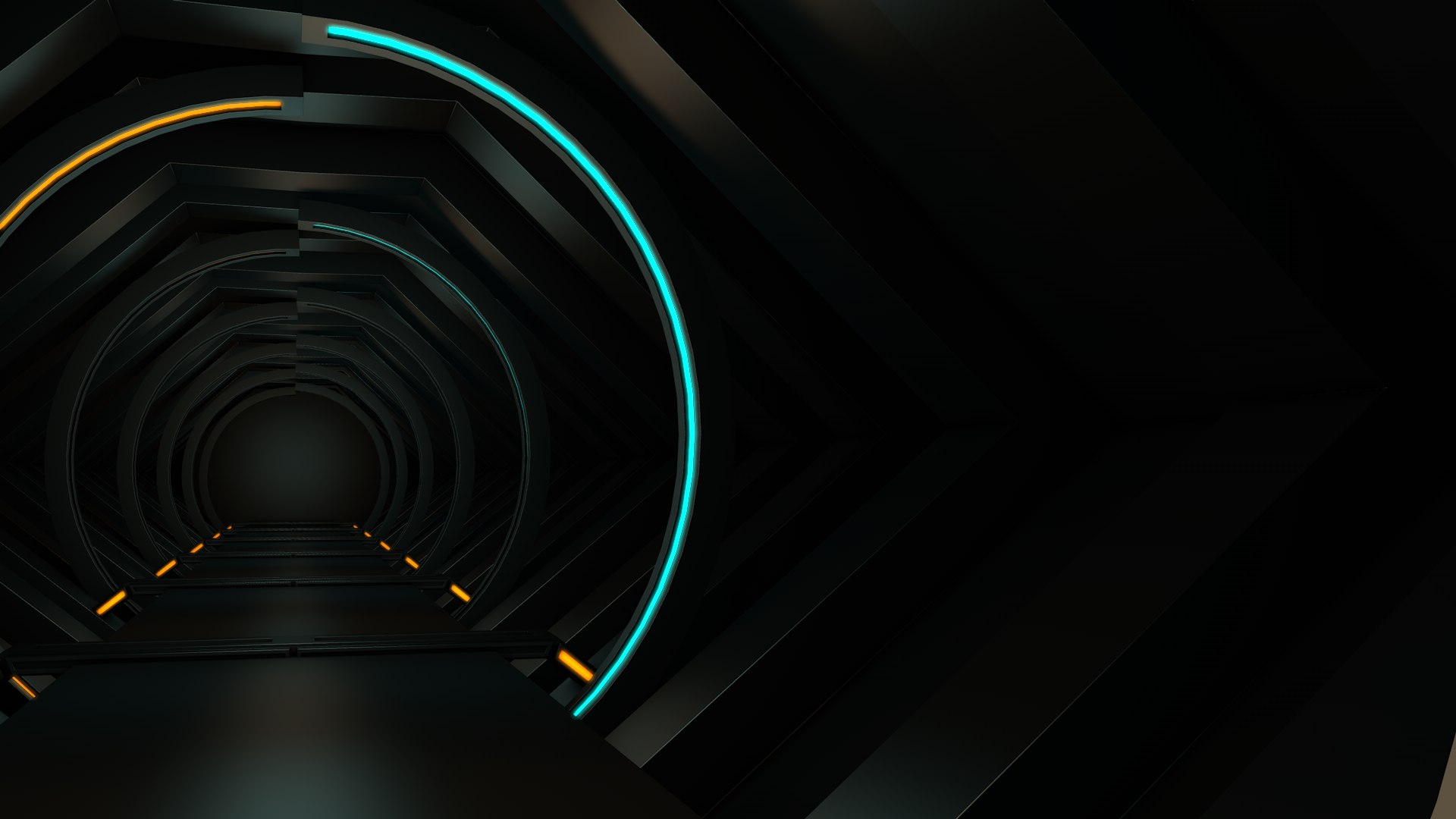 3D Sci Fi Tunnel Model - TurboSquid 2329533