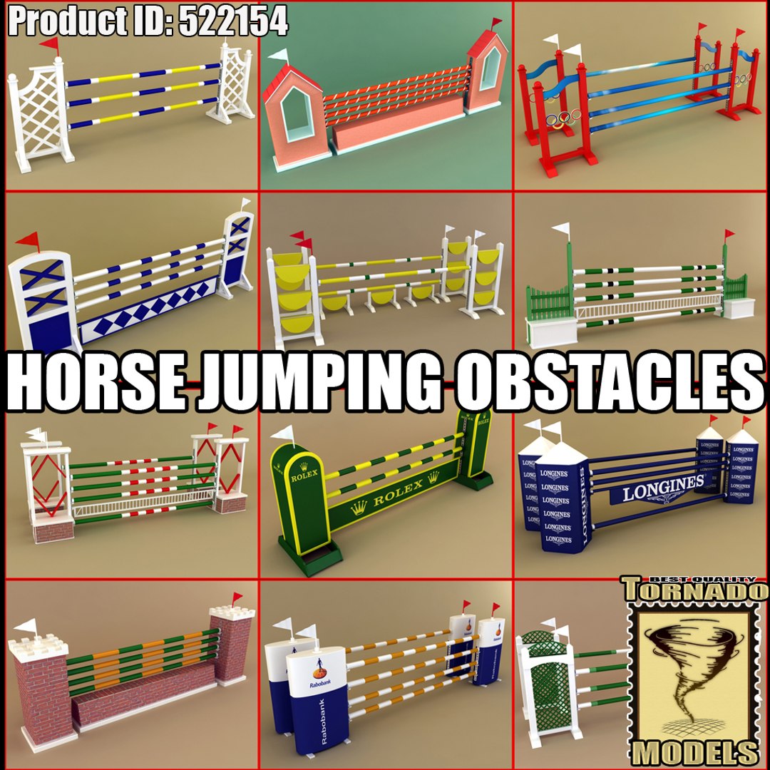 3dsmax horse jumping arena