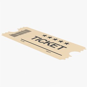 Ticket 3D Models for Download | TurboSquid