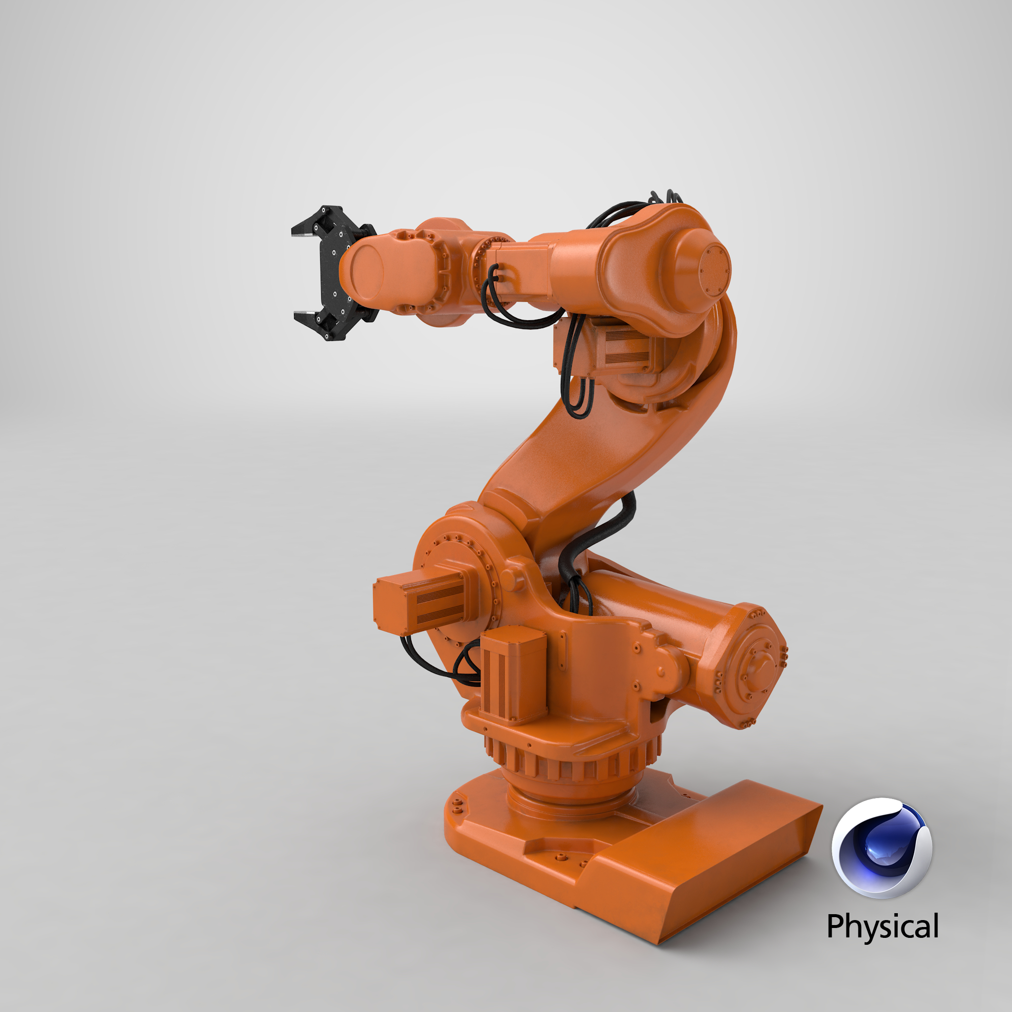 abb irb 7600 industrial robot 3d model