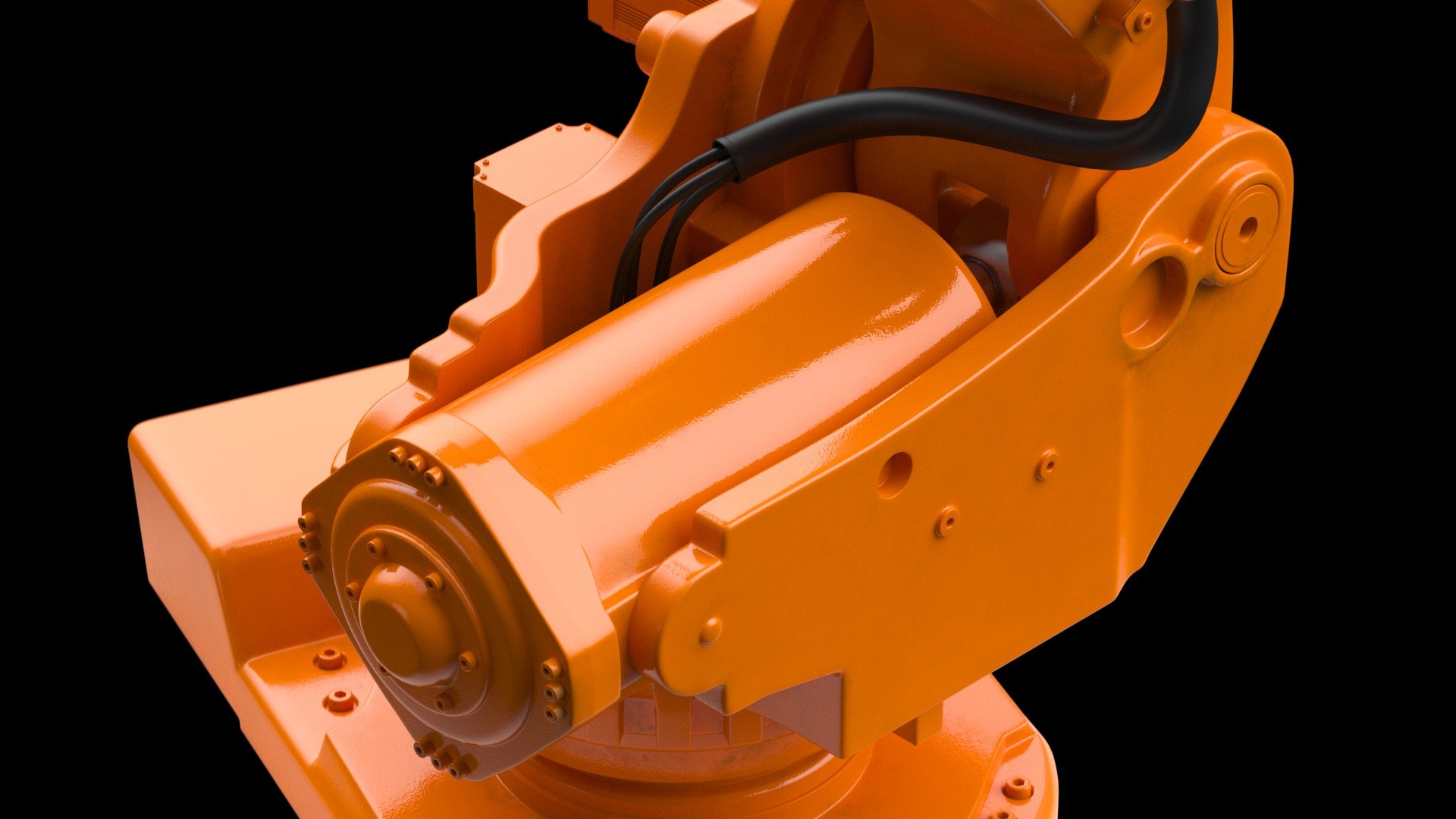 abb irb 7600 industrial robot 3d model