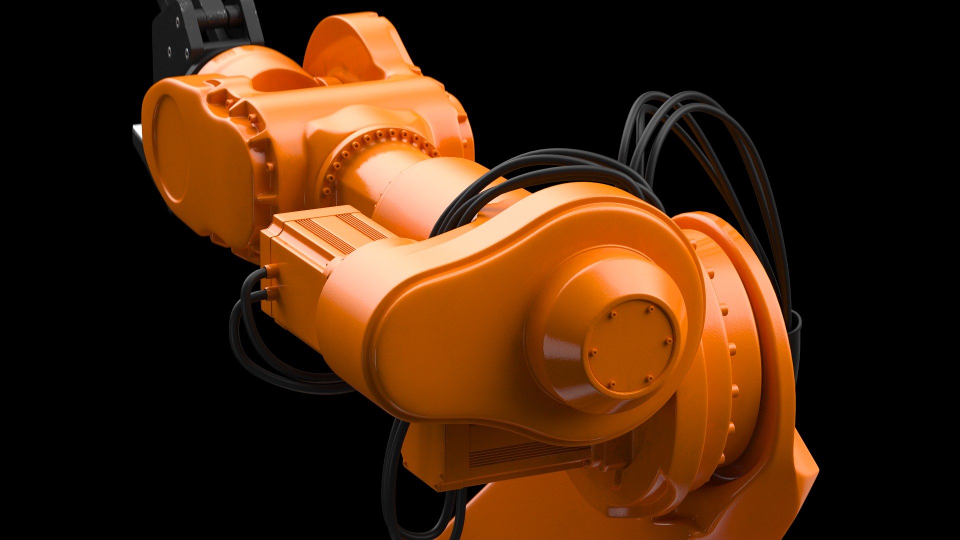 abb irb 7600 industrial robot 3d model