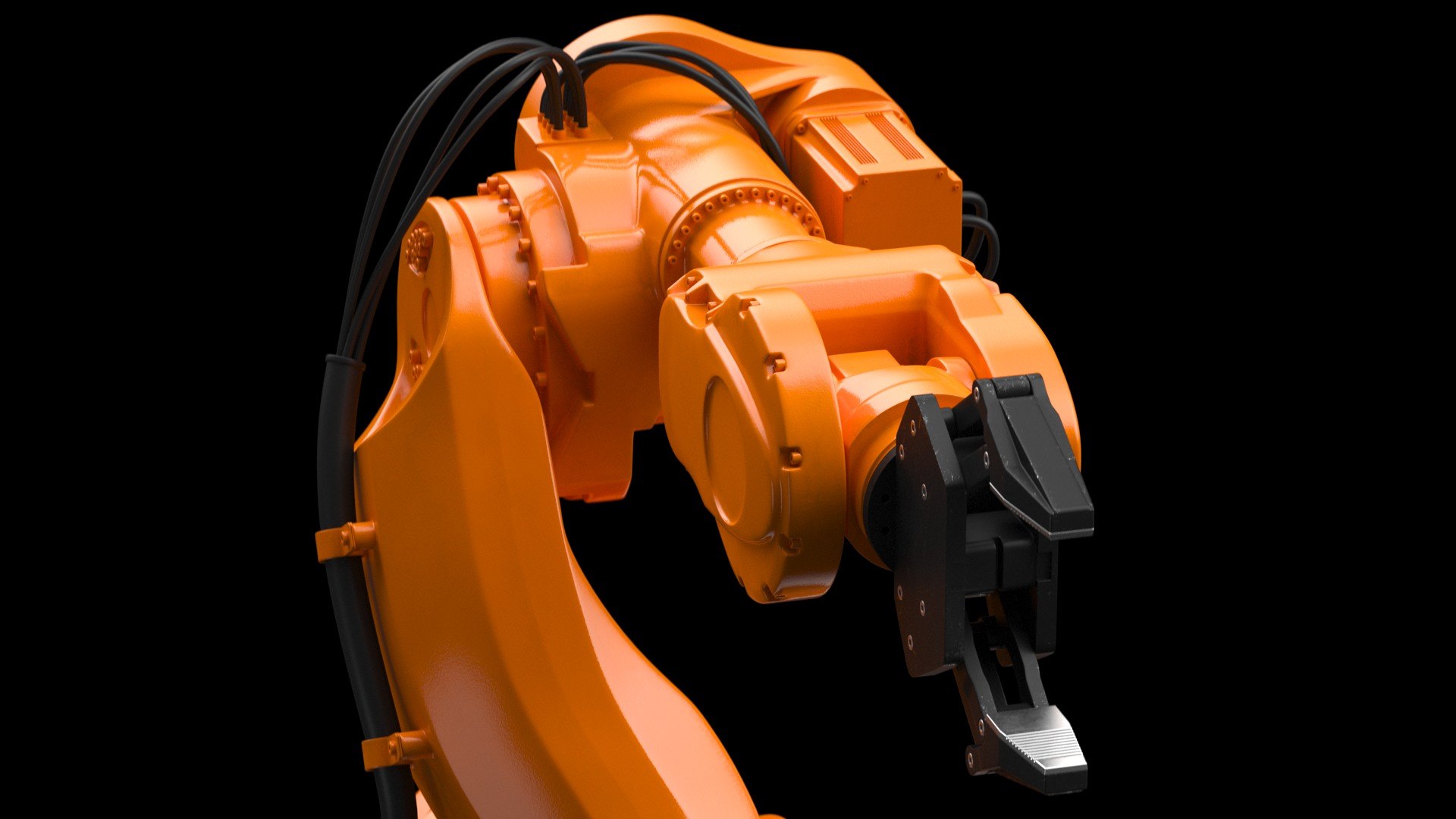 abb irb 7600 industrial robot 3d model