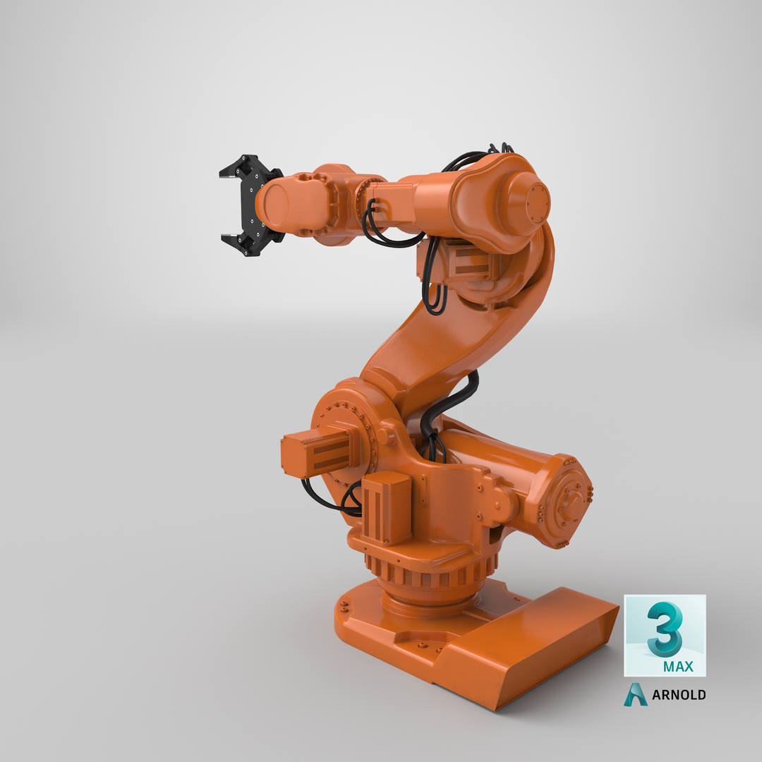 abb irb 7600 industrial robot 3d model