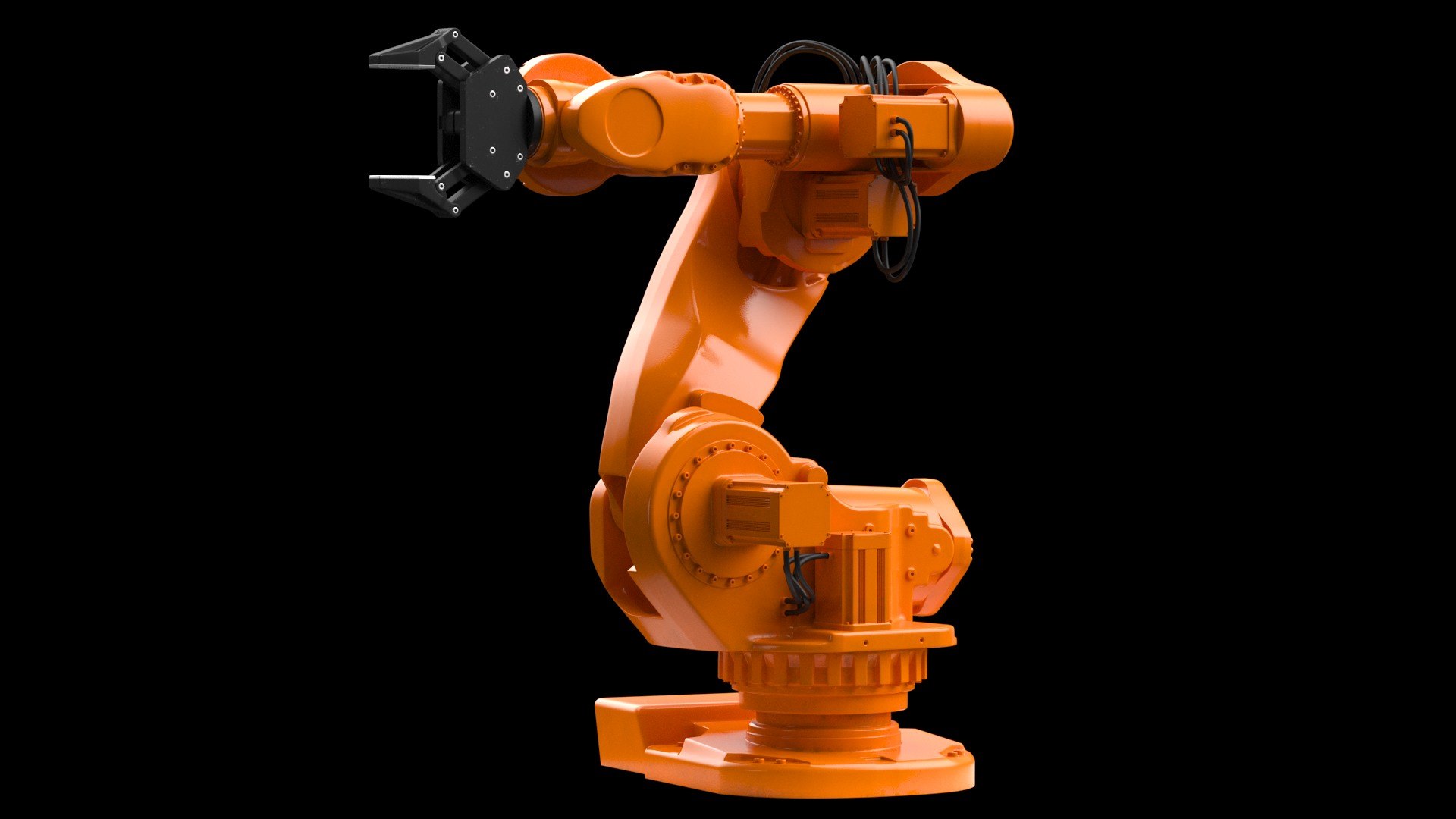 abb irb 7600 industrial robot 3d model