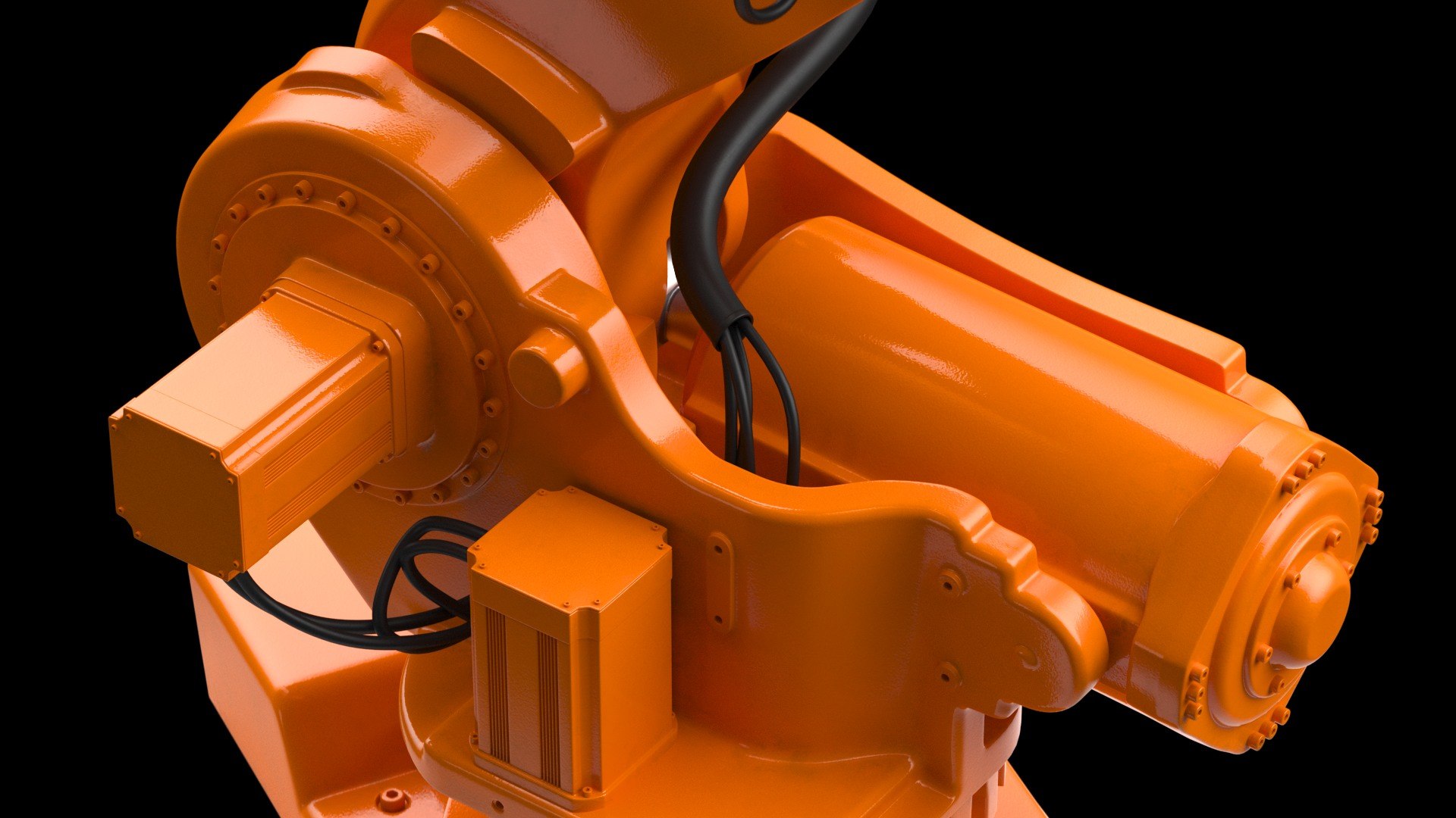 abb irb 7600 industrial robot 3d model