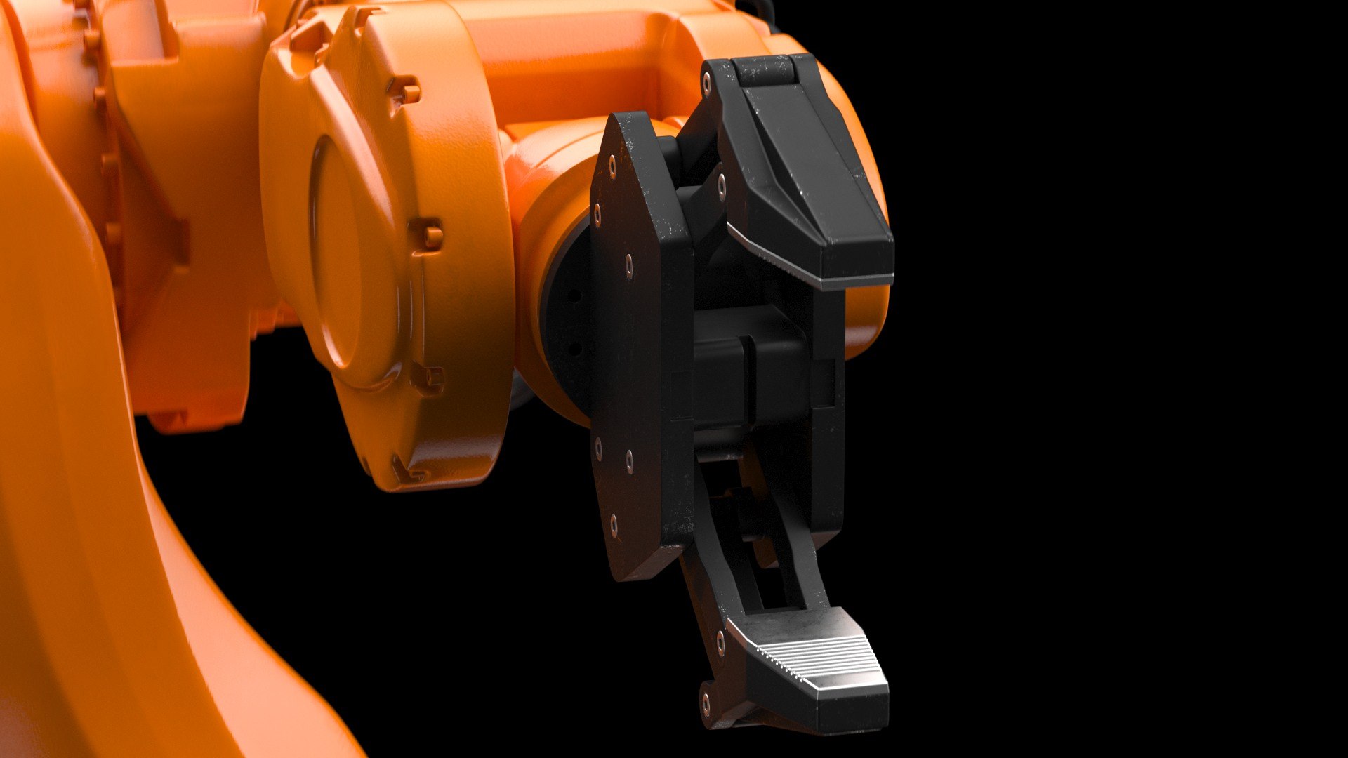 abb irb 7600 industrial robot 3d model