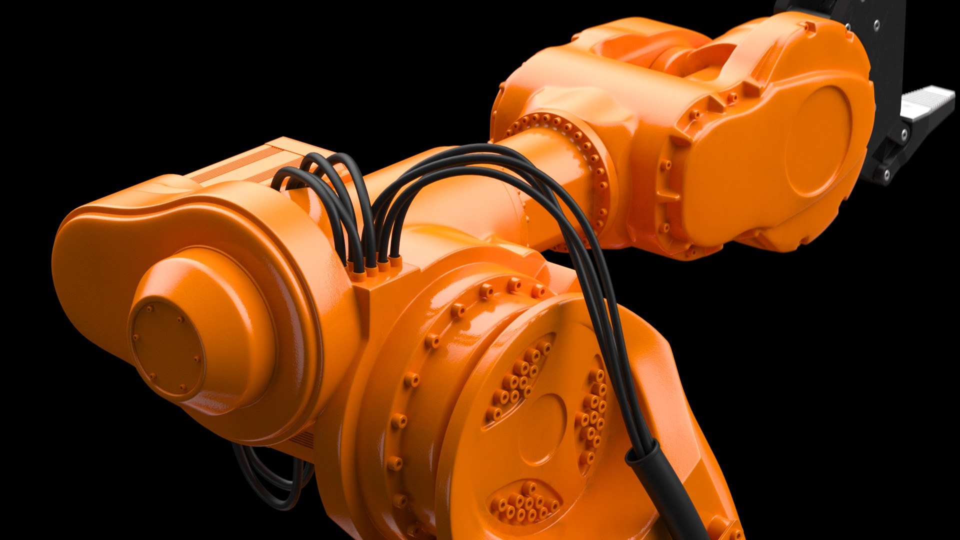 abb irb 7600 industrial robot 3d model