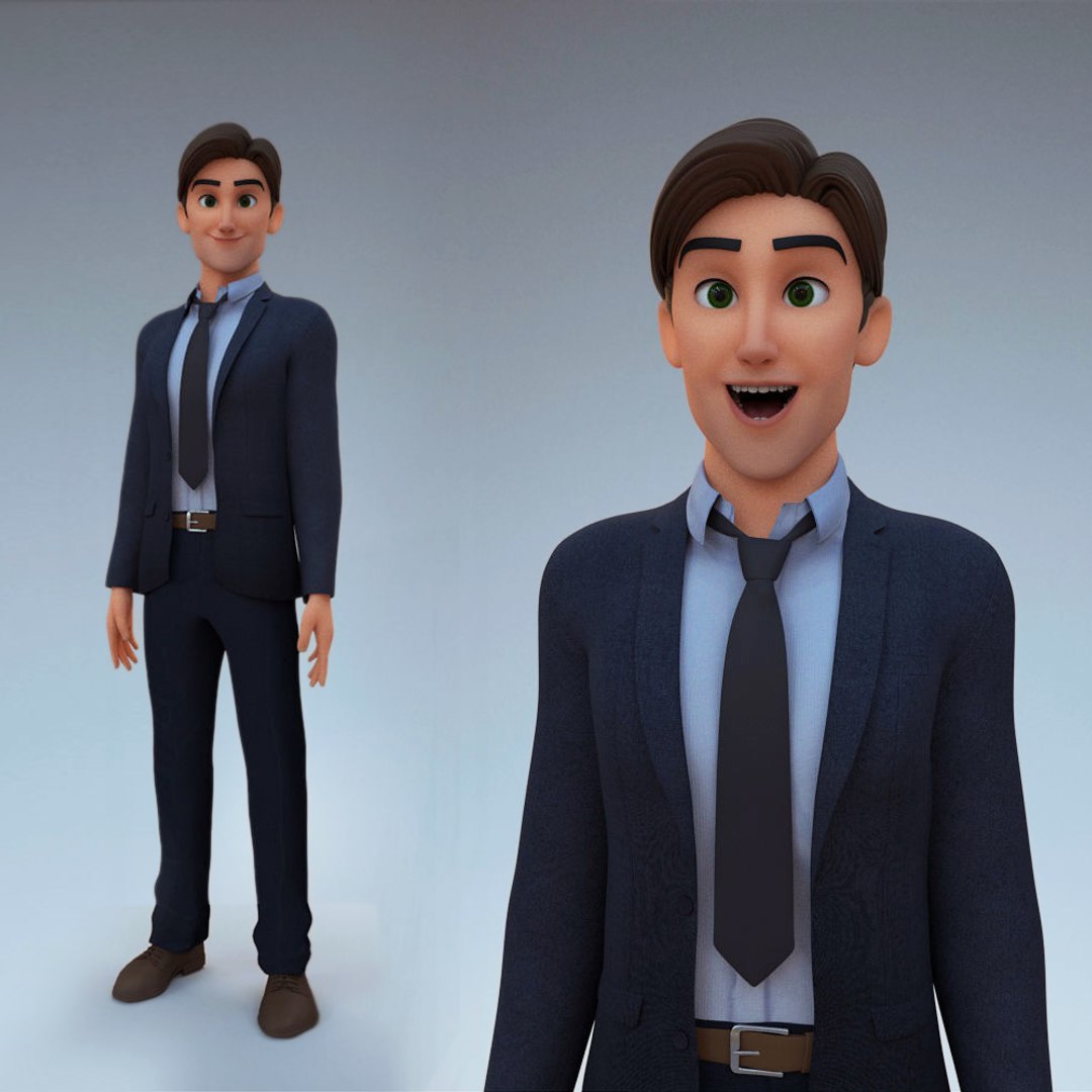 3D Cartoon Man - TurboSquid 2099412