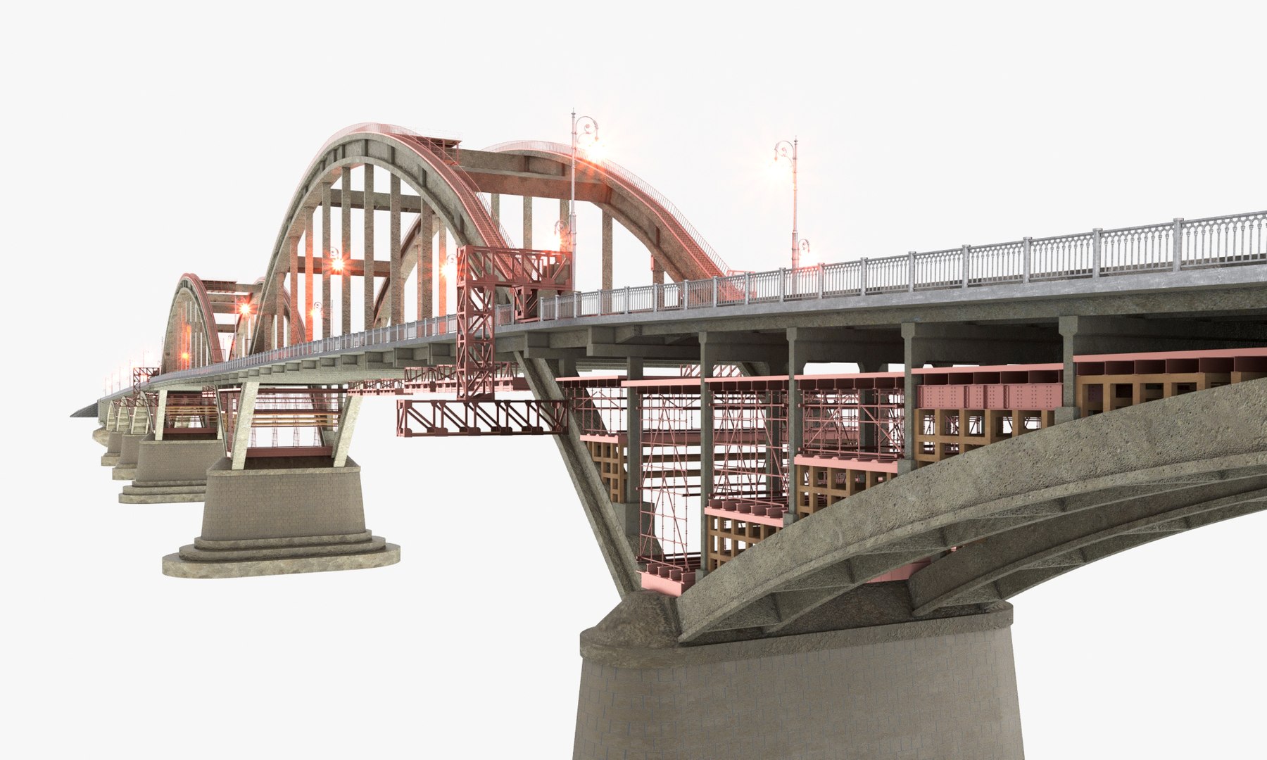 3D Model Volga Bridge - TurboSquid 1752047