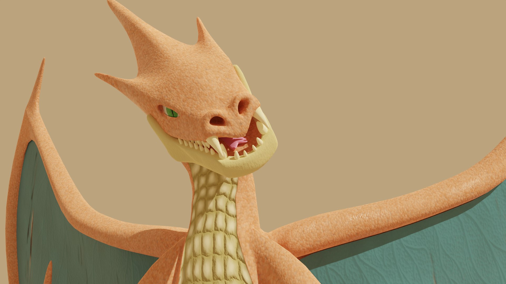 3D Charizard Mega Y Model - TurboSquid 1898024