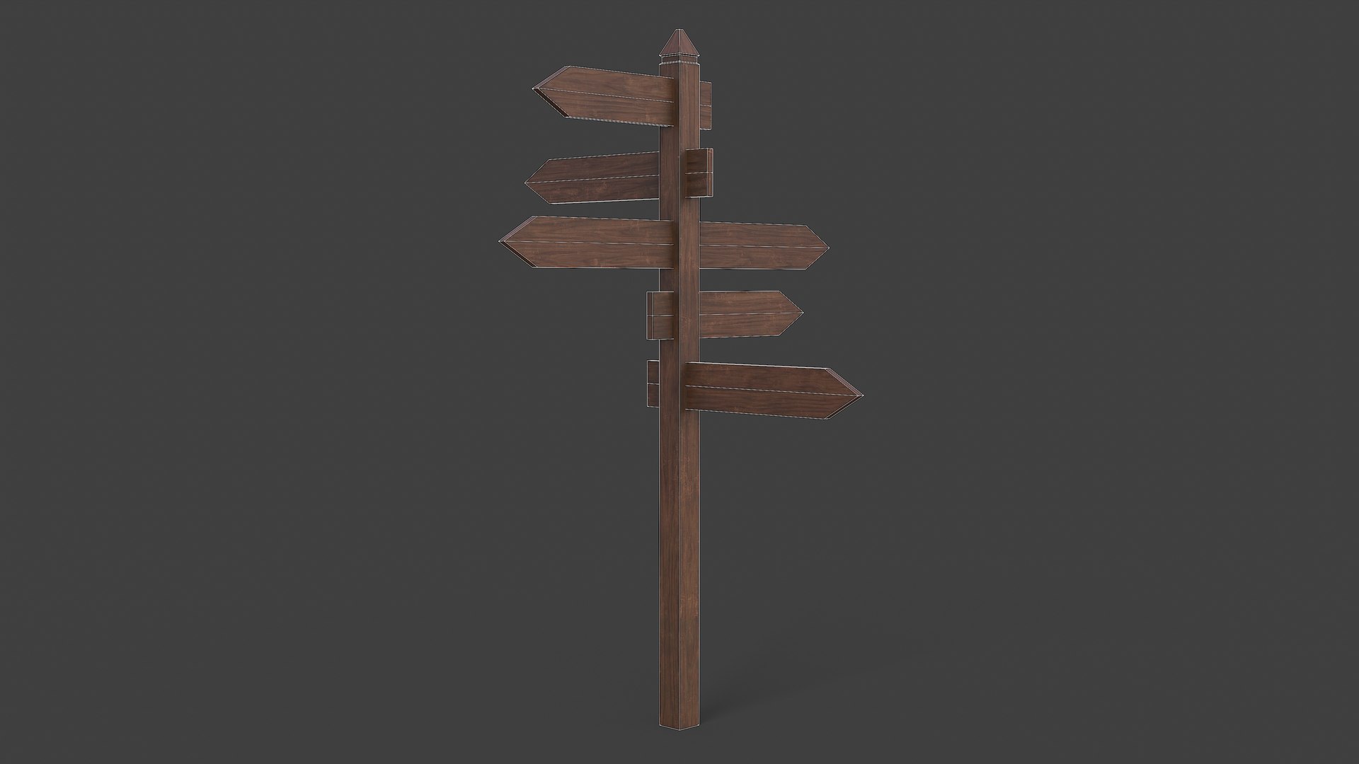3D Medieval Signpost Model - TurboSquid 1777567