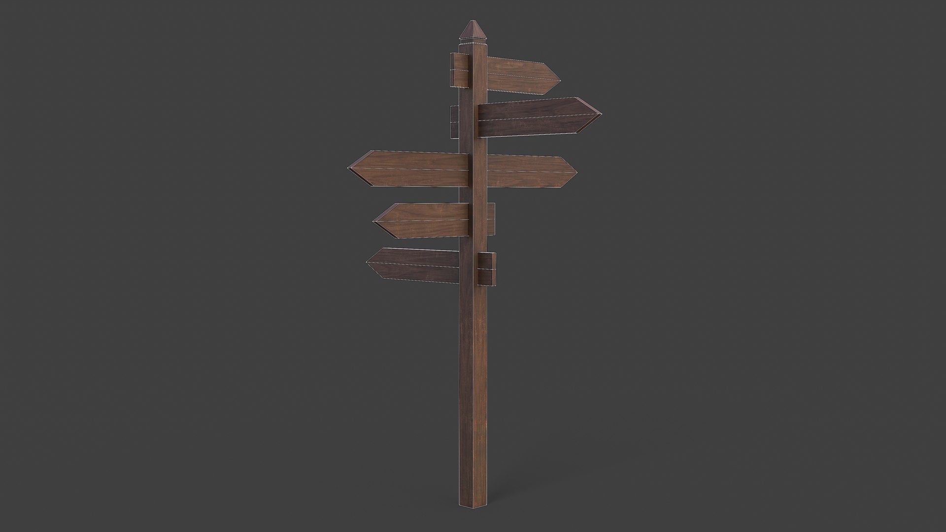3D Medieval Signpost Model - TurboSquid 1777567
