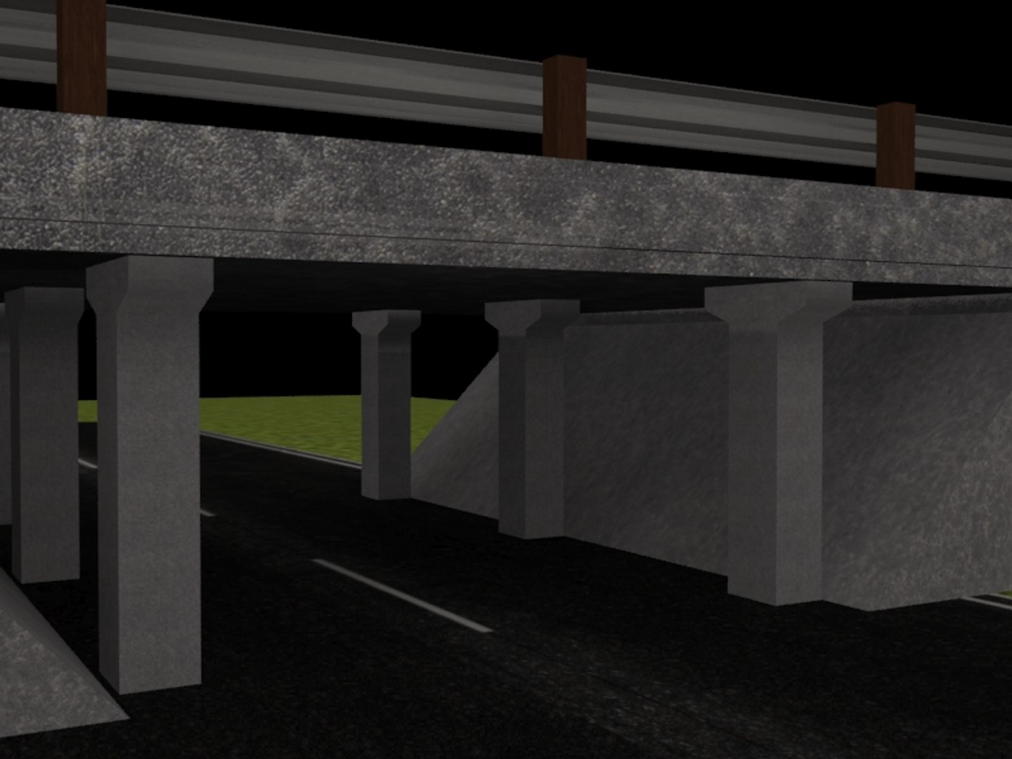Underpass Bridge 3d Model