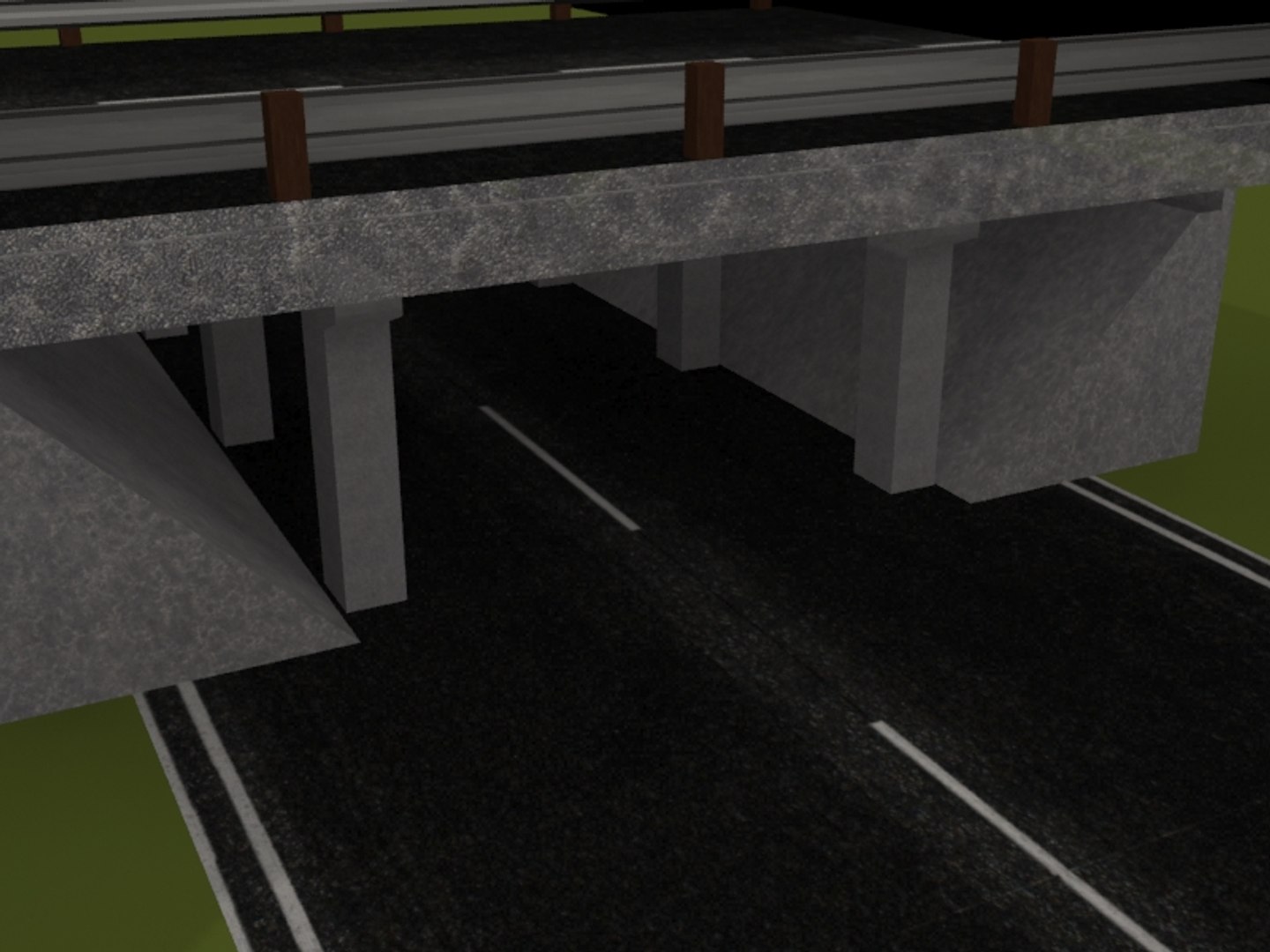 Underpass Bridge 3d Model