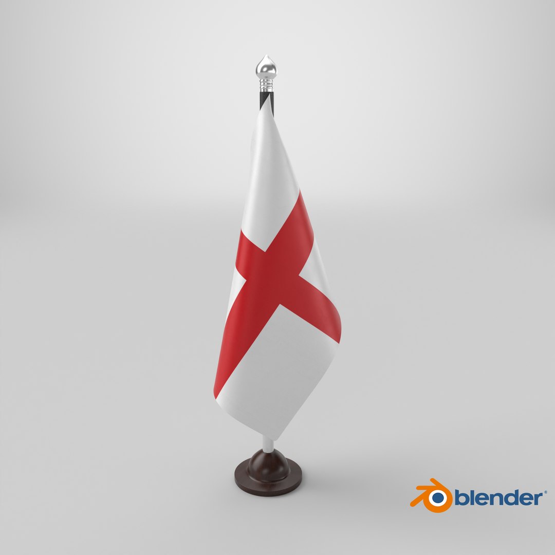 3D England Flag Stand - TurboSquid 2508120
