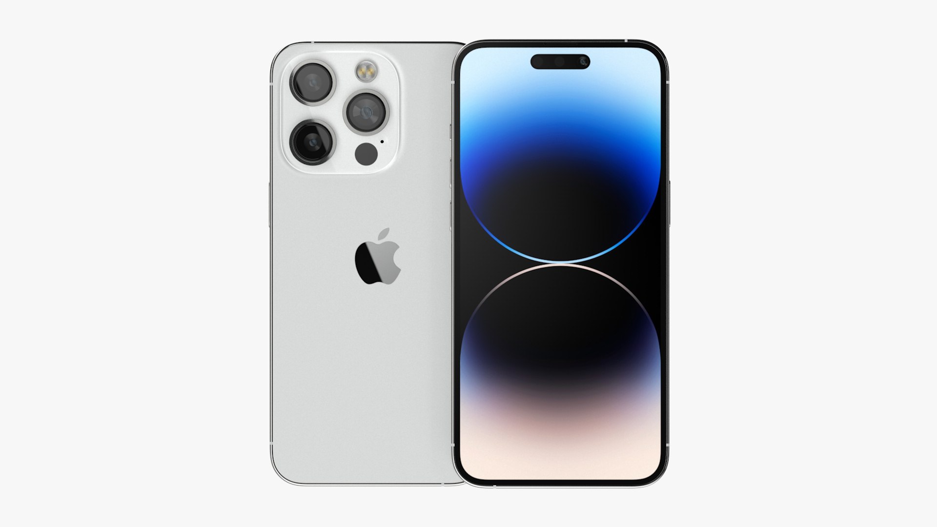 Apple iPhone 14 Pro Silver model - TurboSquid 1959711