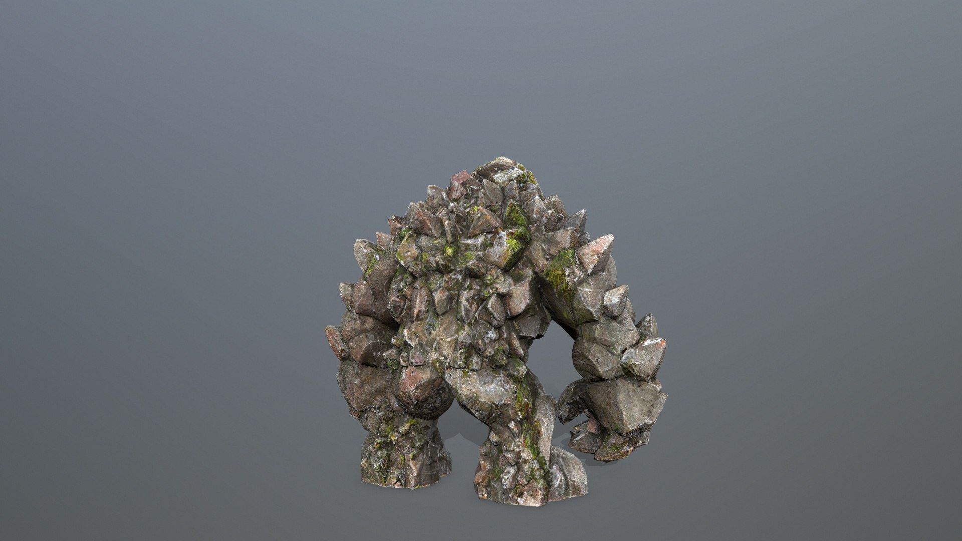 3D Stone Monster Model - TurboSquid 2386543