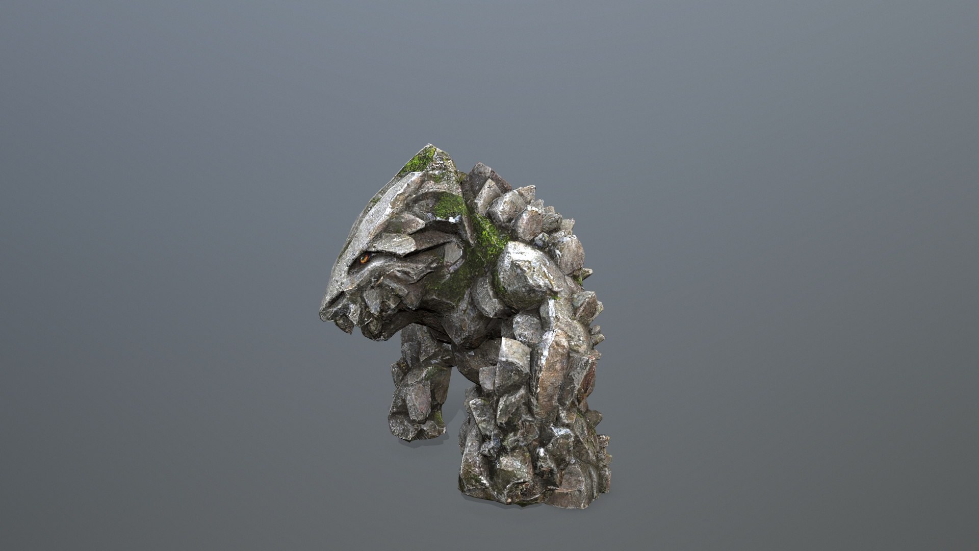 3D Stone Monster Model - TurboSquid 2386543