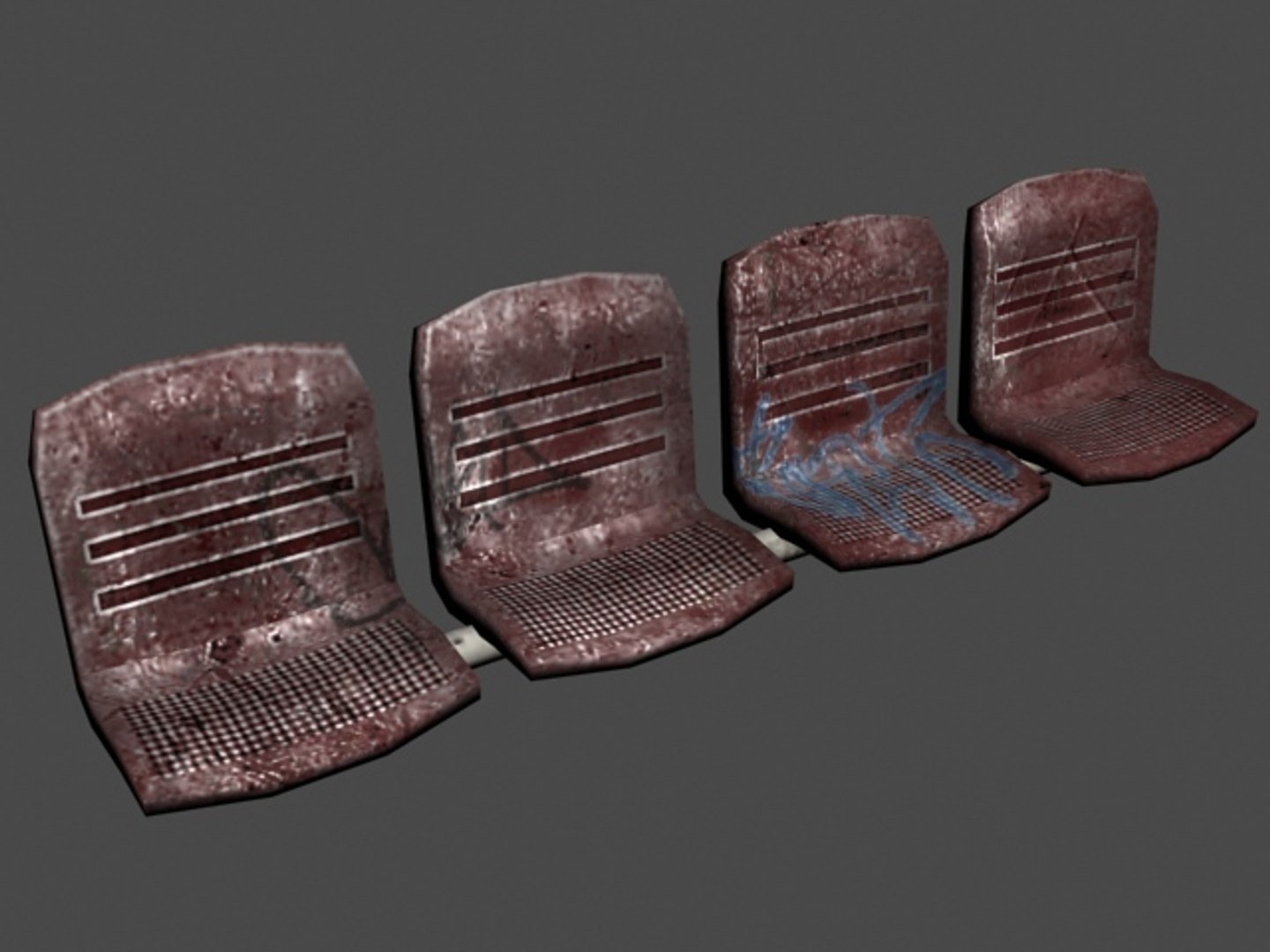 Metro Seat 3d Model