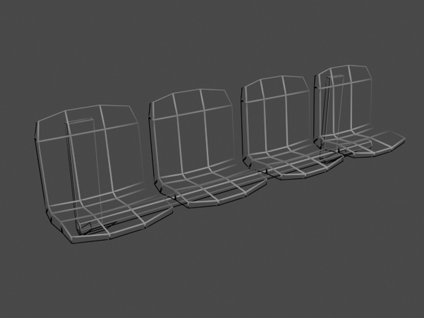 Metro Seat 3d Model
