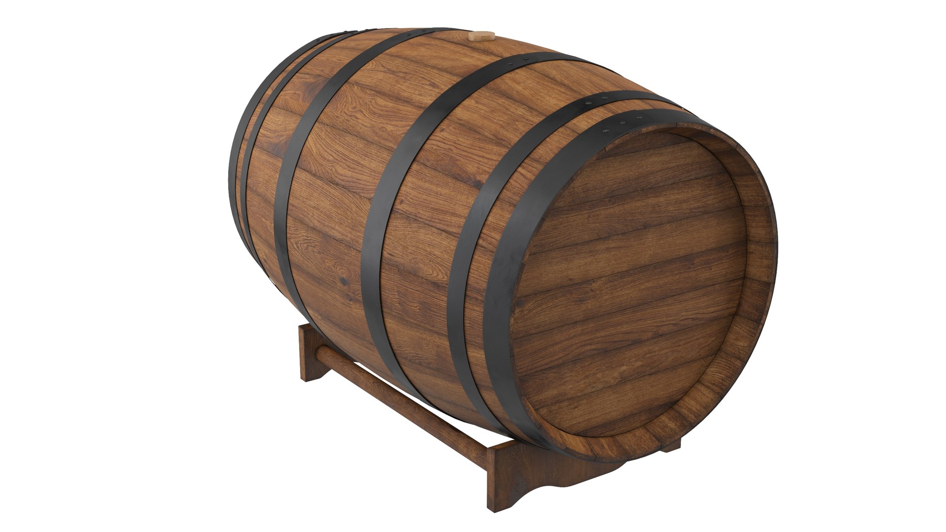 Whiskey Barrel 3D Model - TurboSquid 2046439