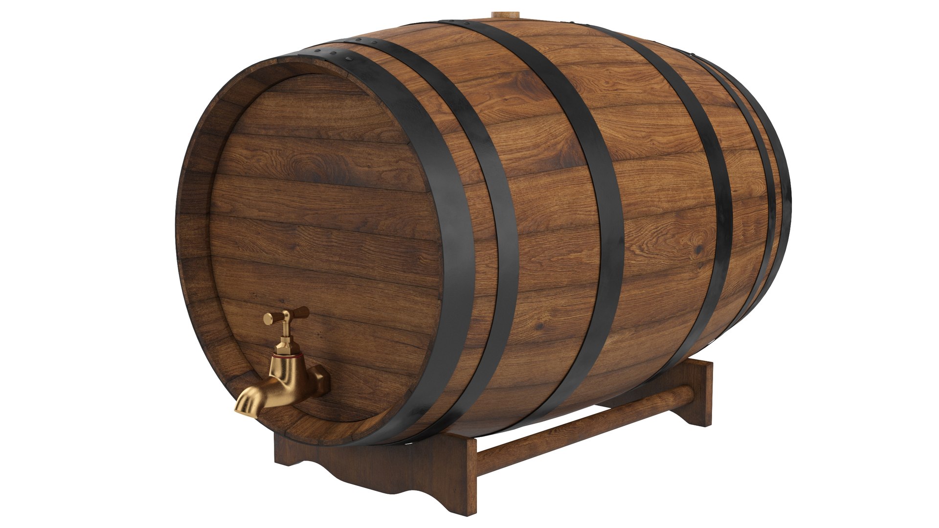 Whiskey Barrel 3D model - TurboSquid 2046439