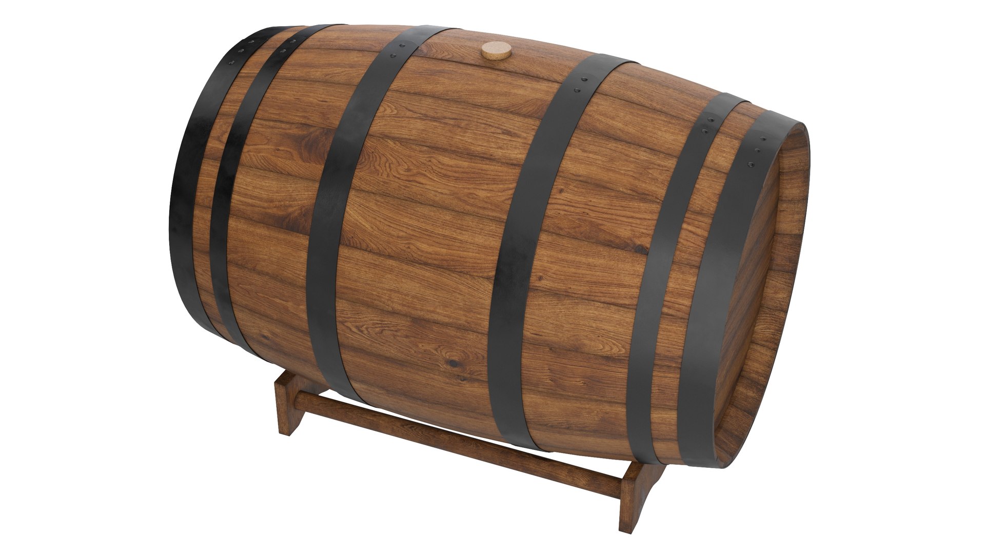 Whiskey Barrel 3D Model - TurboSquid 2046439