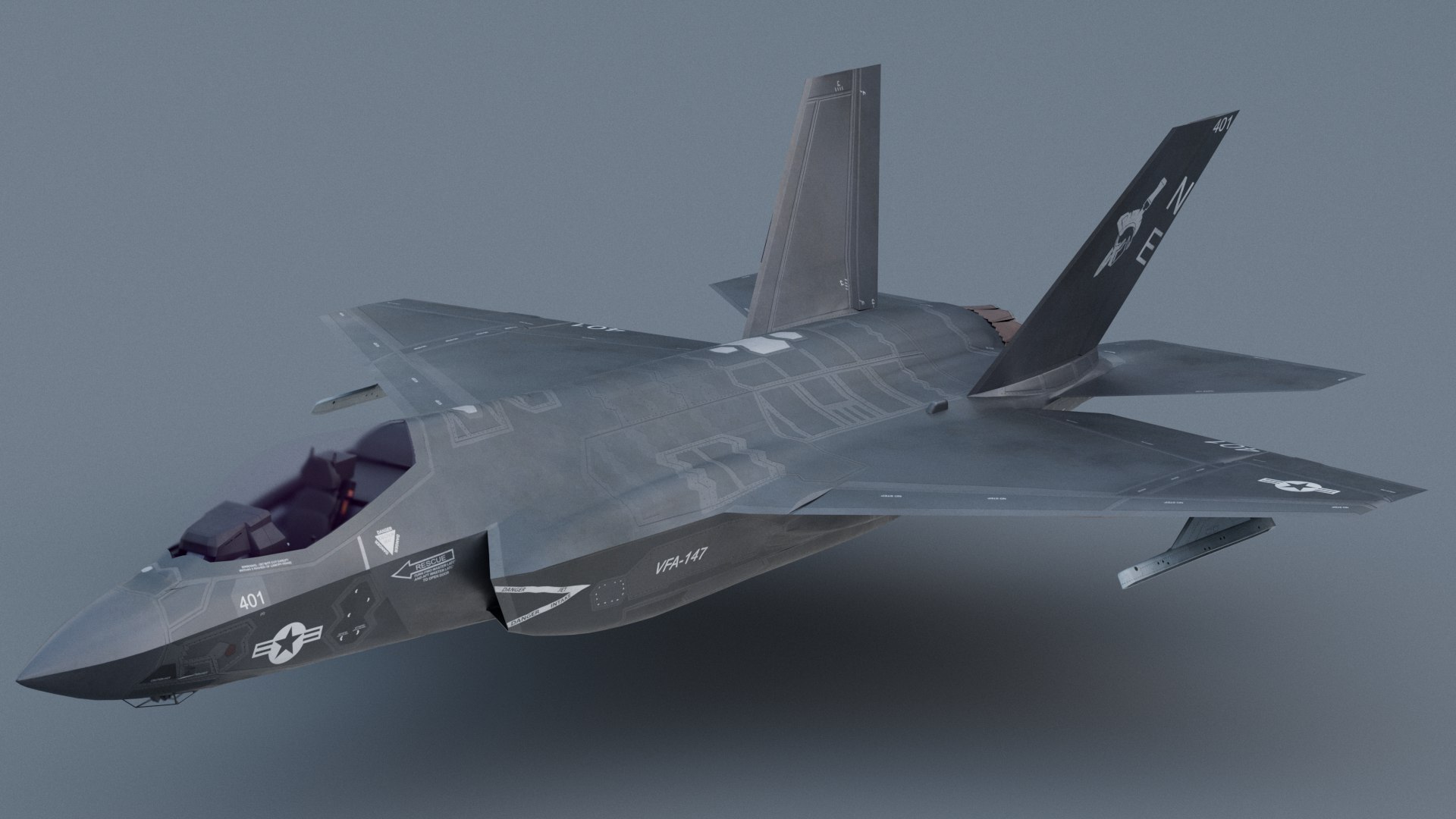 3D Lockheed Martin F-35C Lightning II Lite Version Model - TurboSquid 2135494